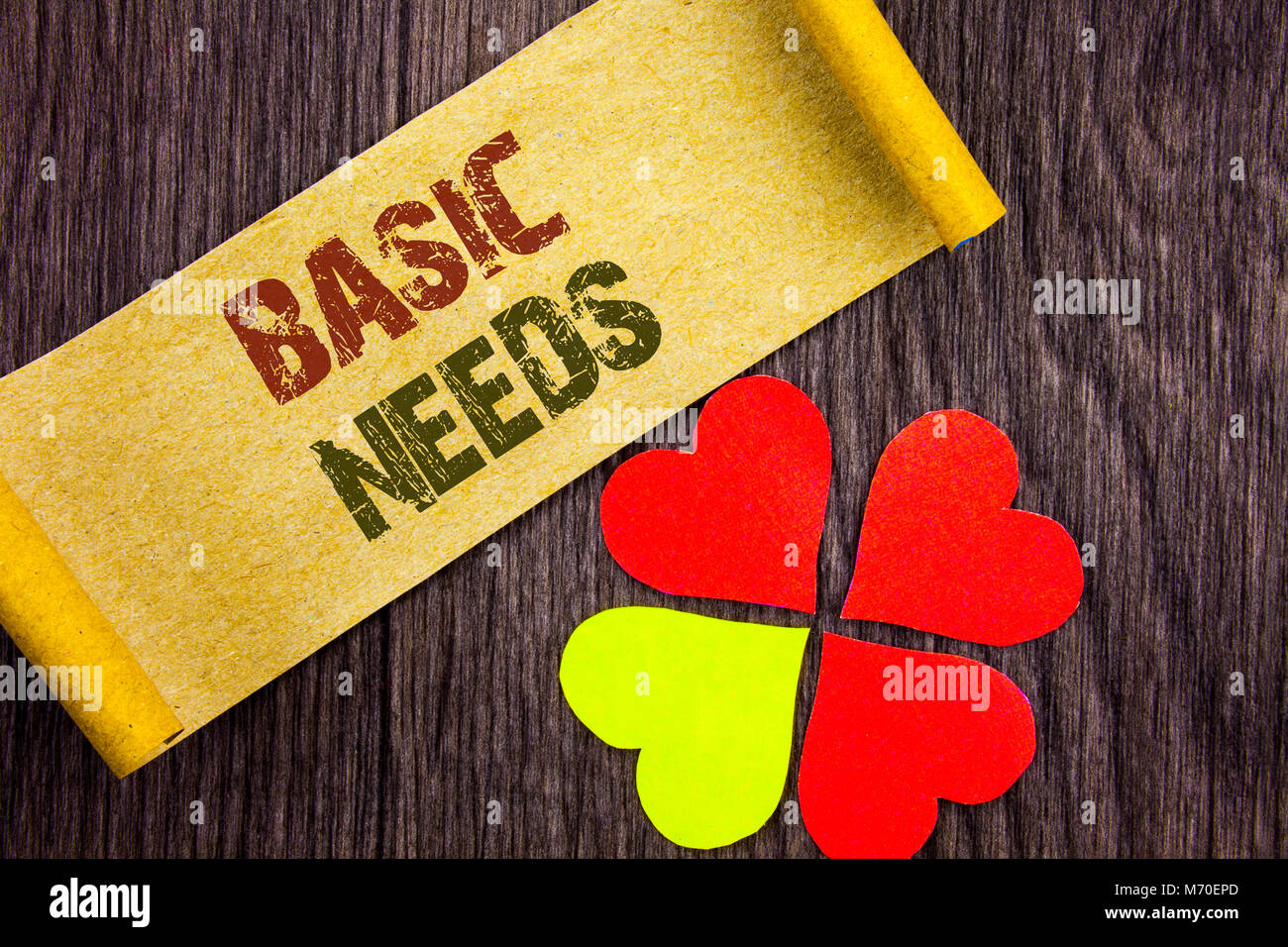 Word, writing, text Basic Needs. Conceptual photo Health In Developing ...