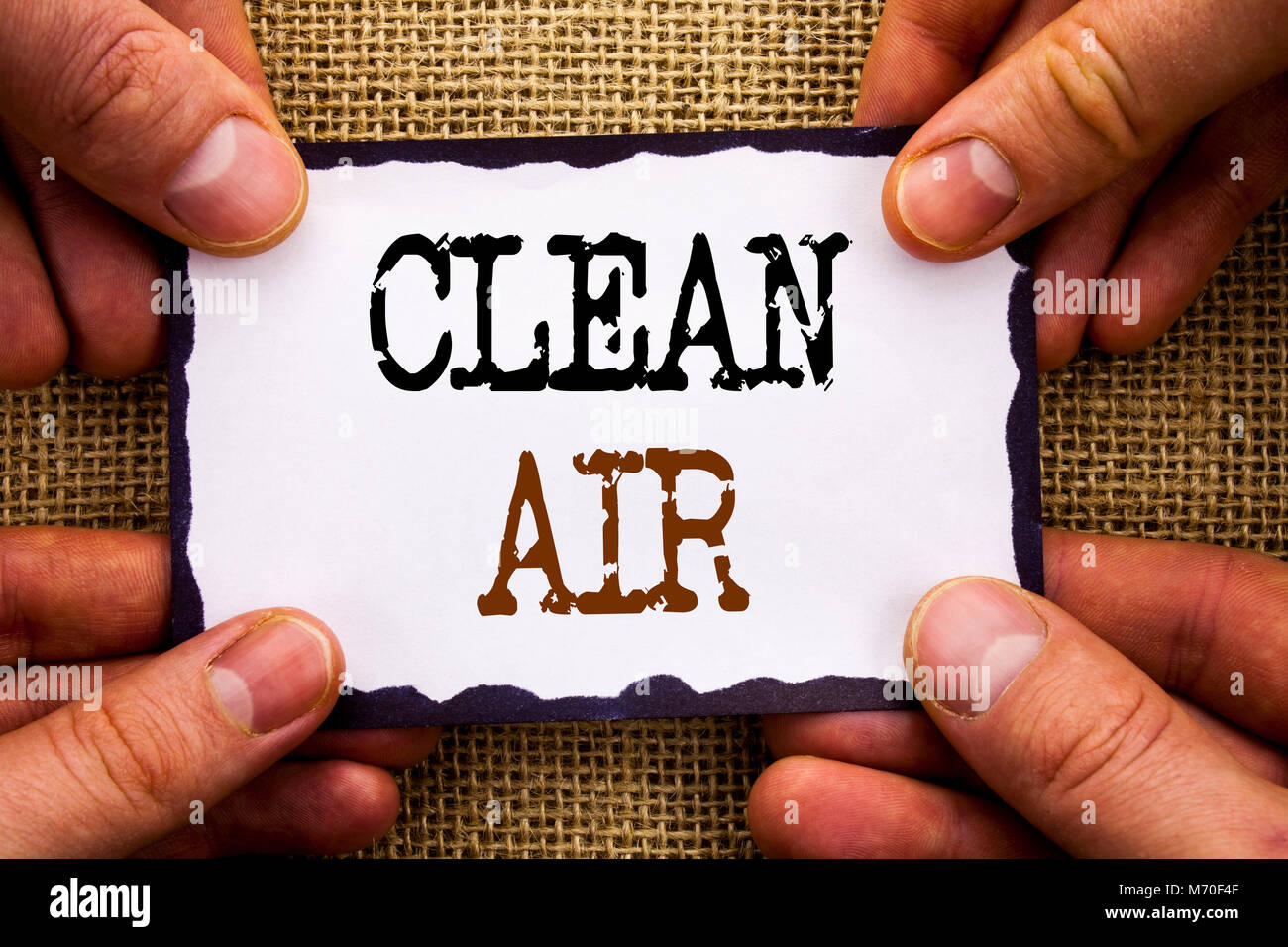 Word, writing, text Clean Air. Conceptual photo Global Environmental ...