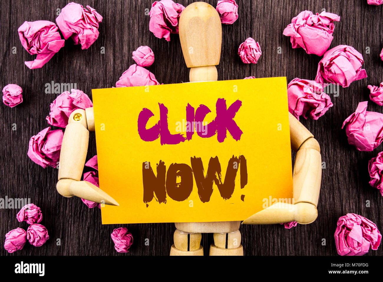 Word, writing, text Click Now. Conceptual photo Sign Book Or Register ...