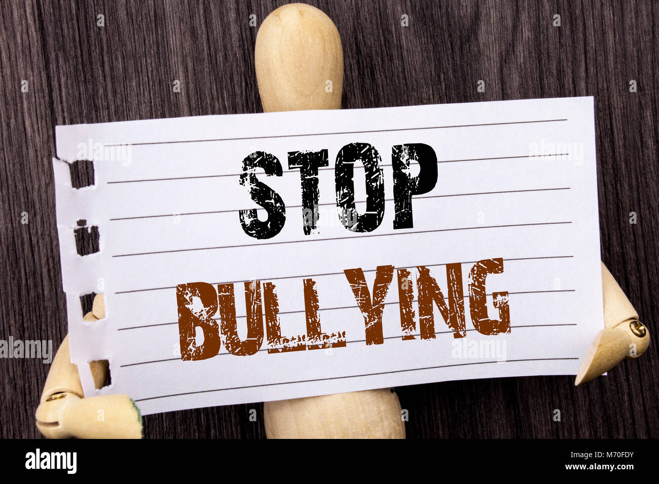 Word, writing, text Stop Bullying. Conceptual photo Awareness Problem ...