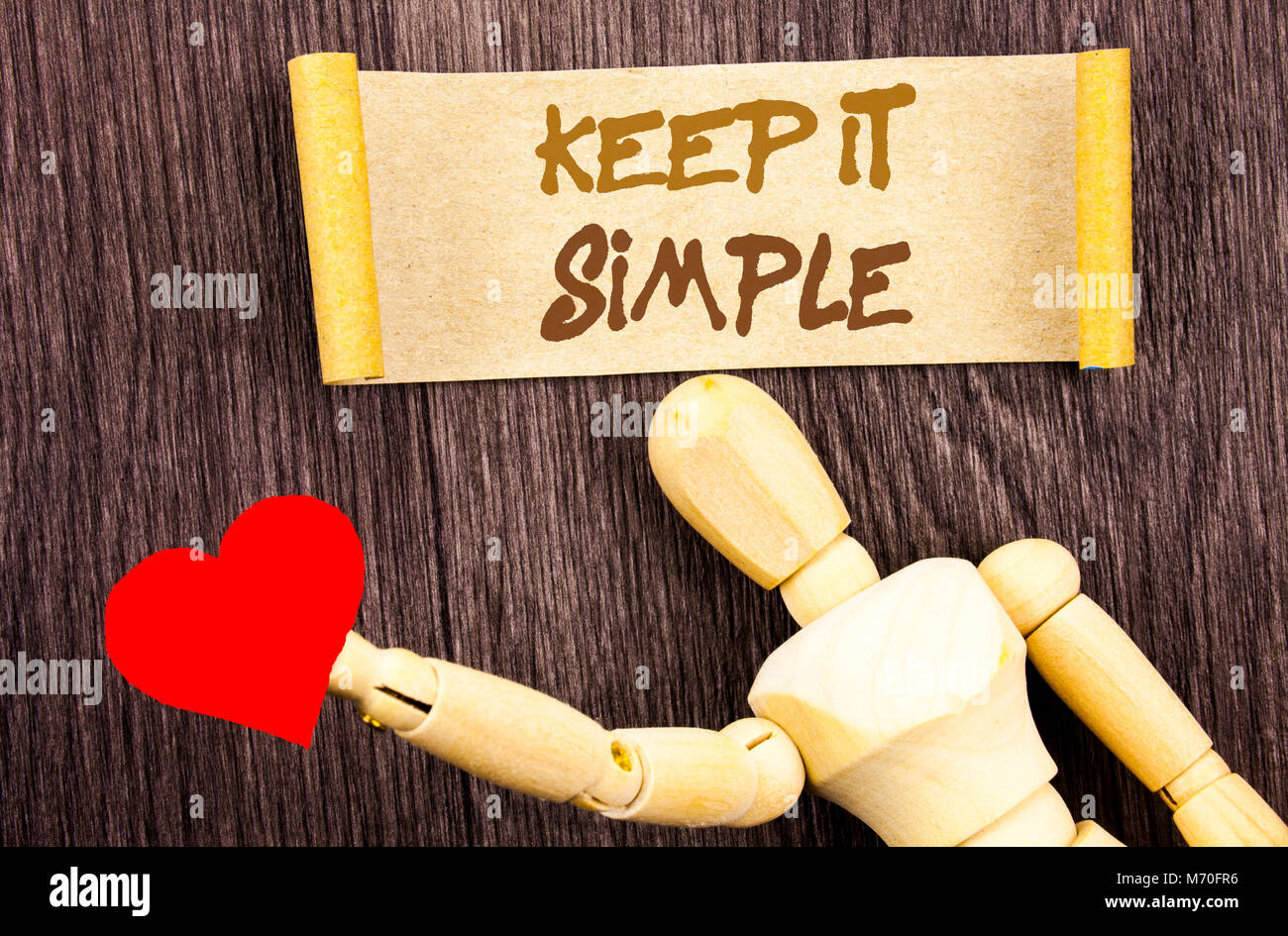 Text sign showing Keep It Simple. Conceptual photo Simplicity Easy ...
