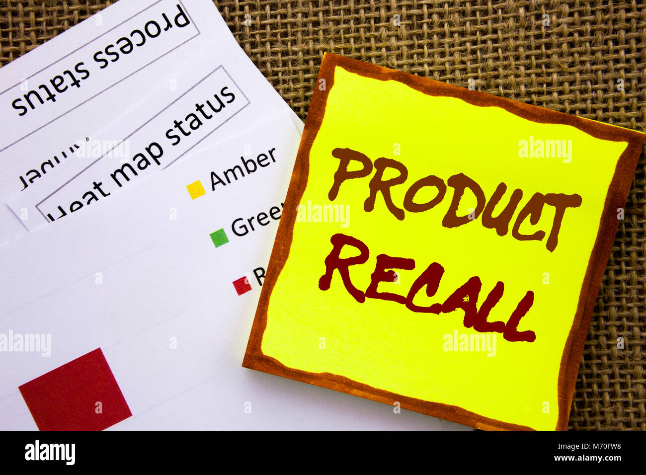 Handwritten text sign showing Product Recall. Business concept for ... Handwritten text sign showing Product Recall. Business concept for ...