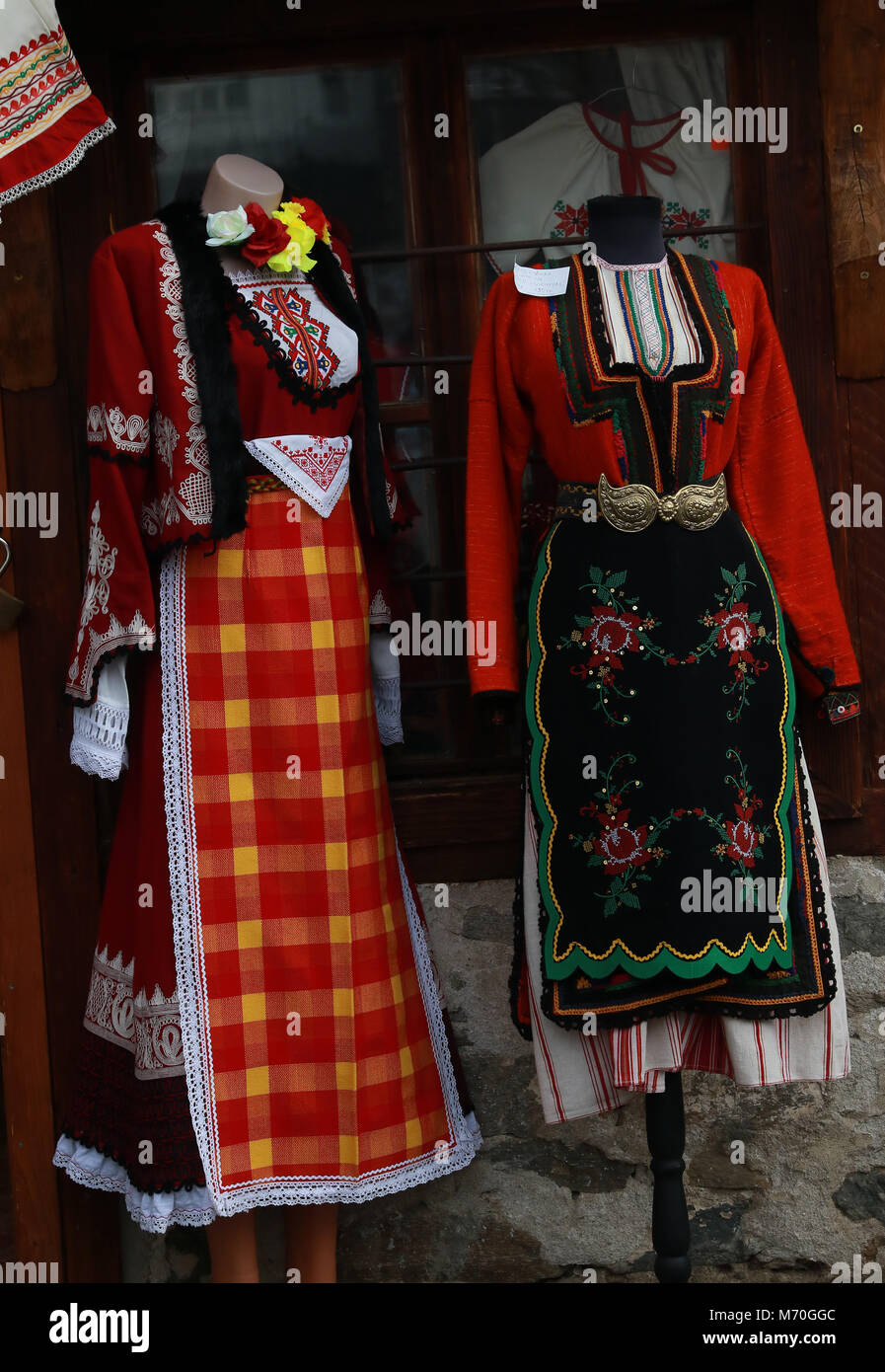 Details on Authentic folk costumes from Bulgaria Stock Photo - Alamy