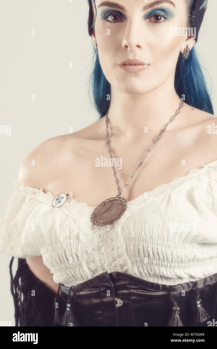 Woman wearing a corset hi-res stock photography and images - Alamy