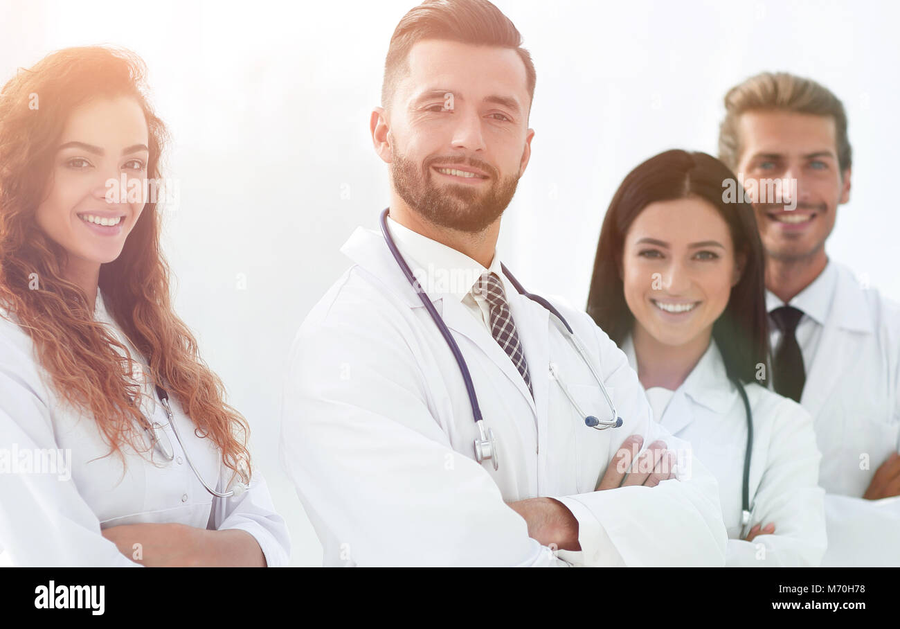 closeup.a group of doctors Stock Photo - Alamy