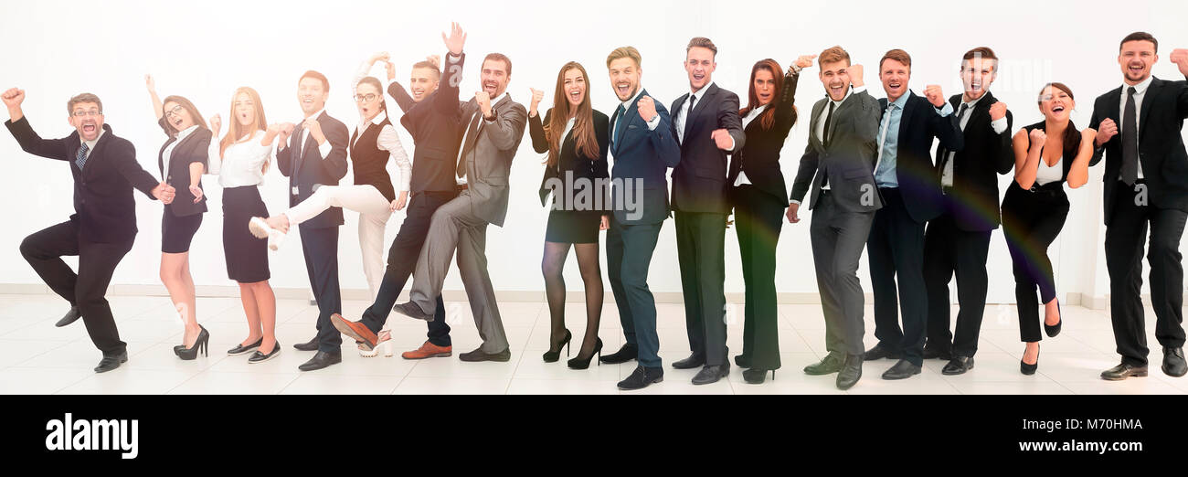 leader with creative business team Stock Photo - Alamy