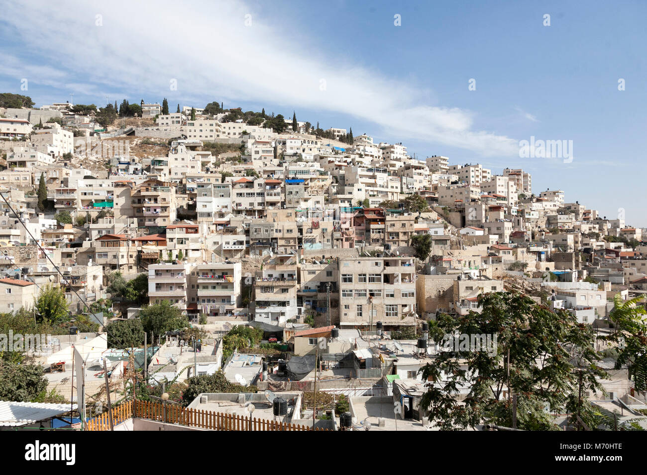 Jerusalem, Israel, October 24, 2010: Dense architecture of Arab ...