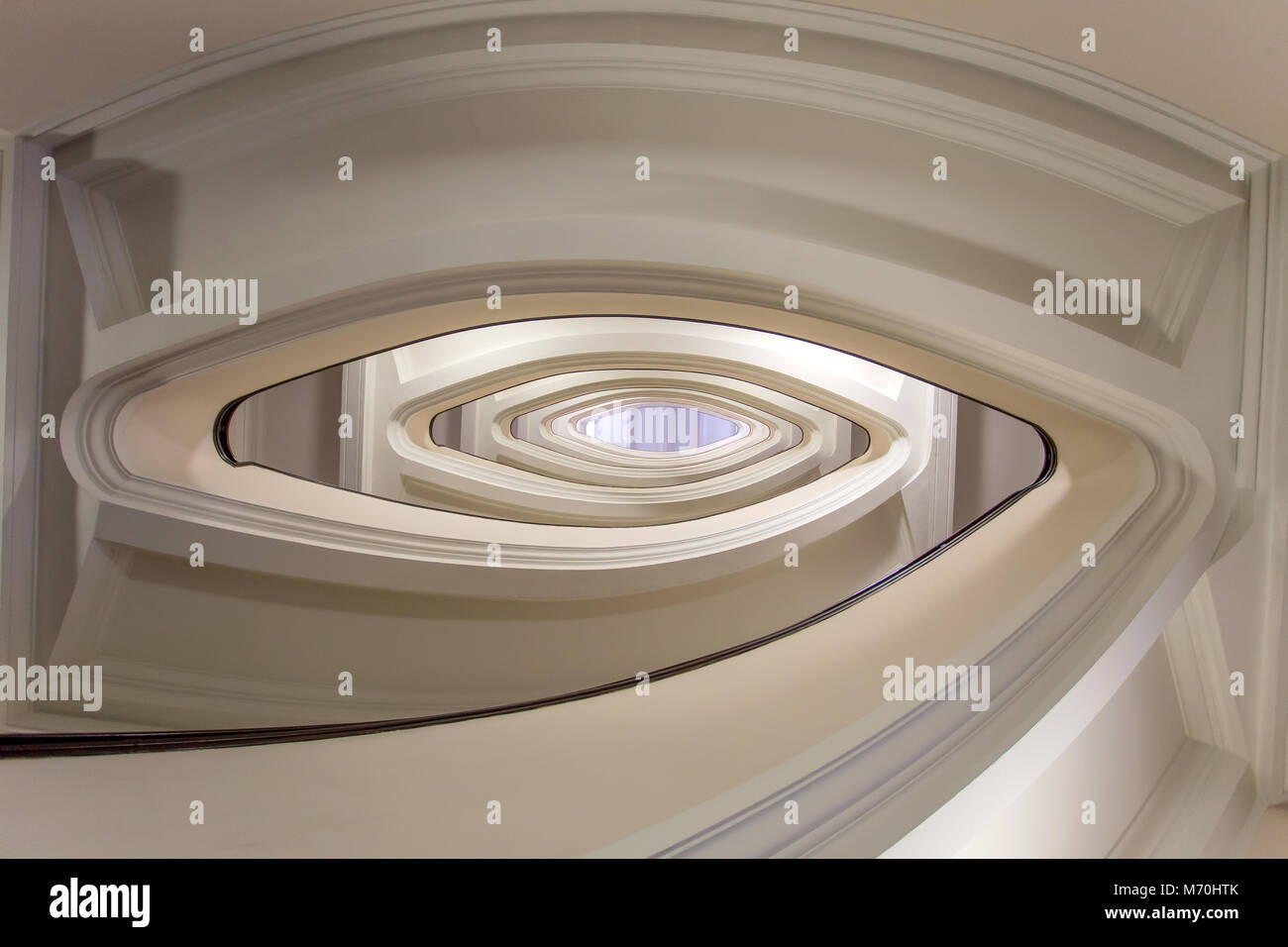 Stairwell building, oval staircase inside building Stock Photo - Alamy