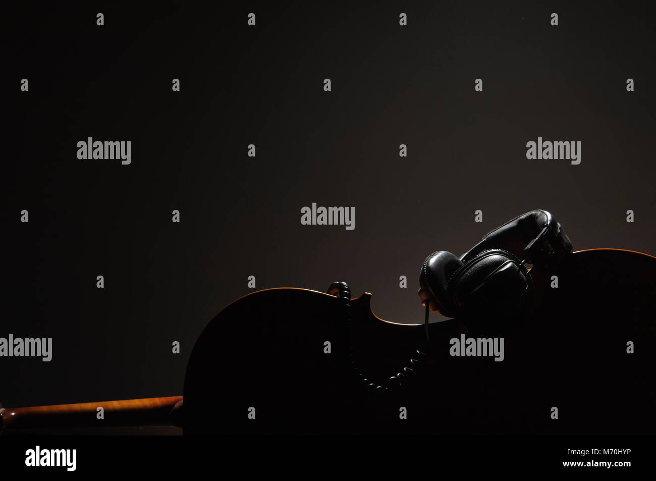 silhouette with dark warm background Stock Photo - Alamy