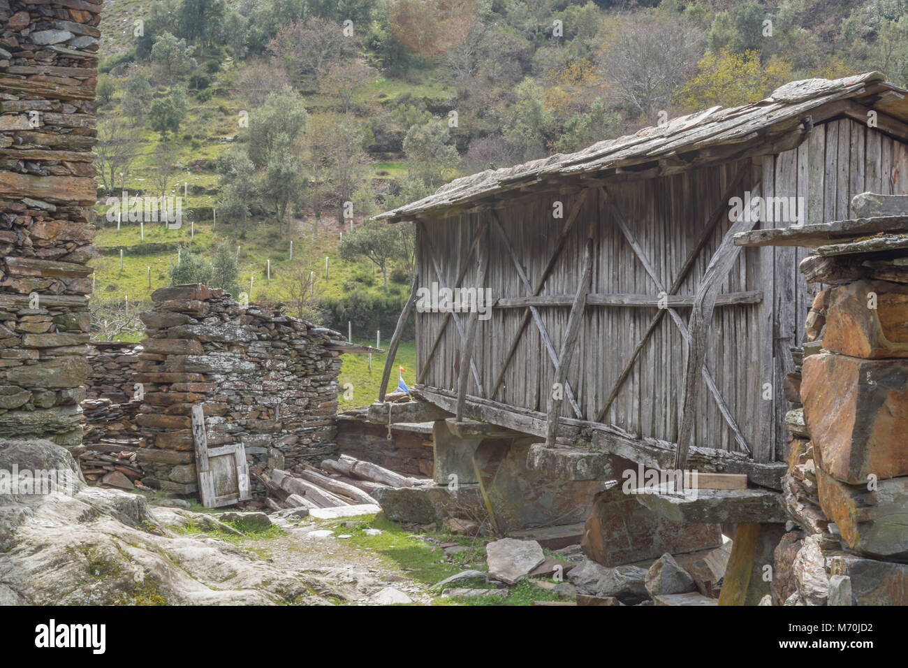 Abandoned Village rural scenery Stock Photo - Alamy