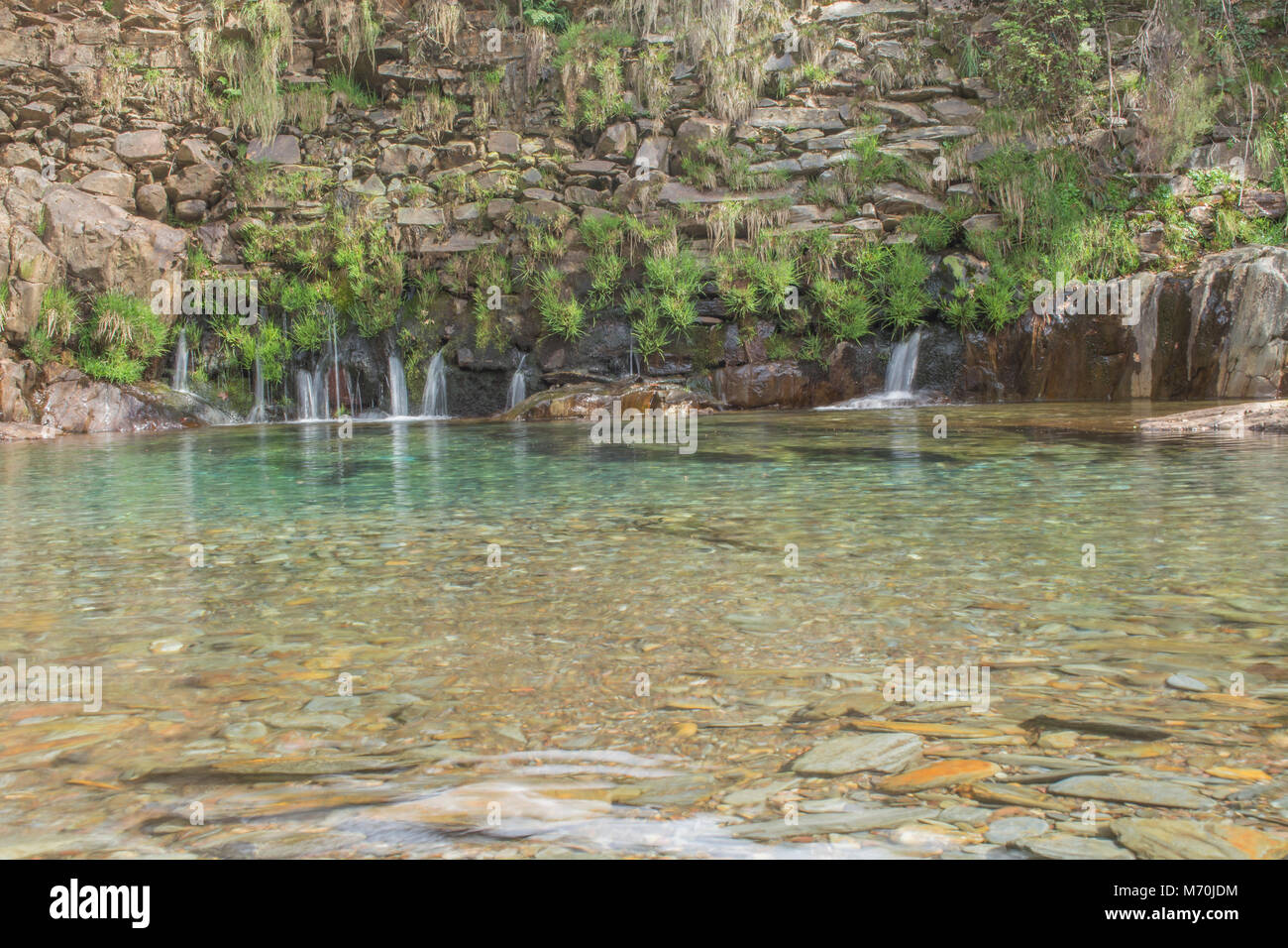 Natural waterfalls river Portugal Stock Photo - Alamy