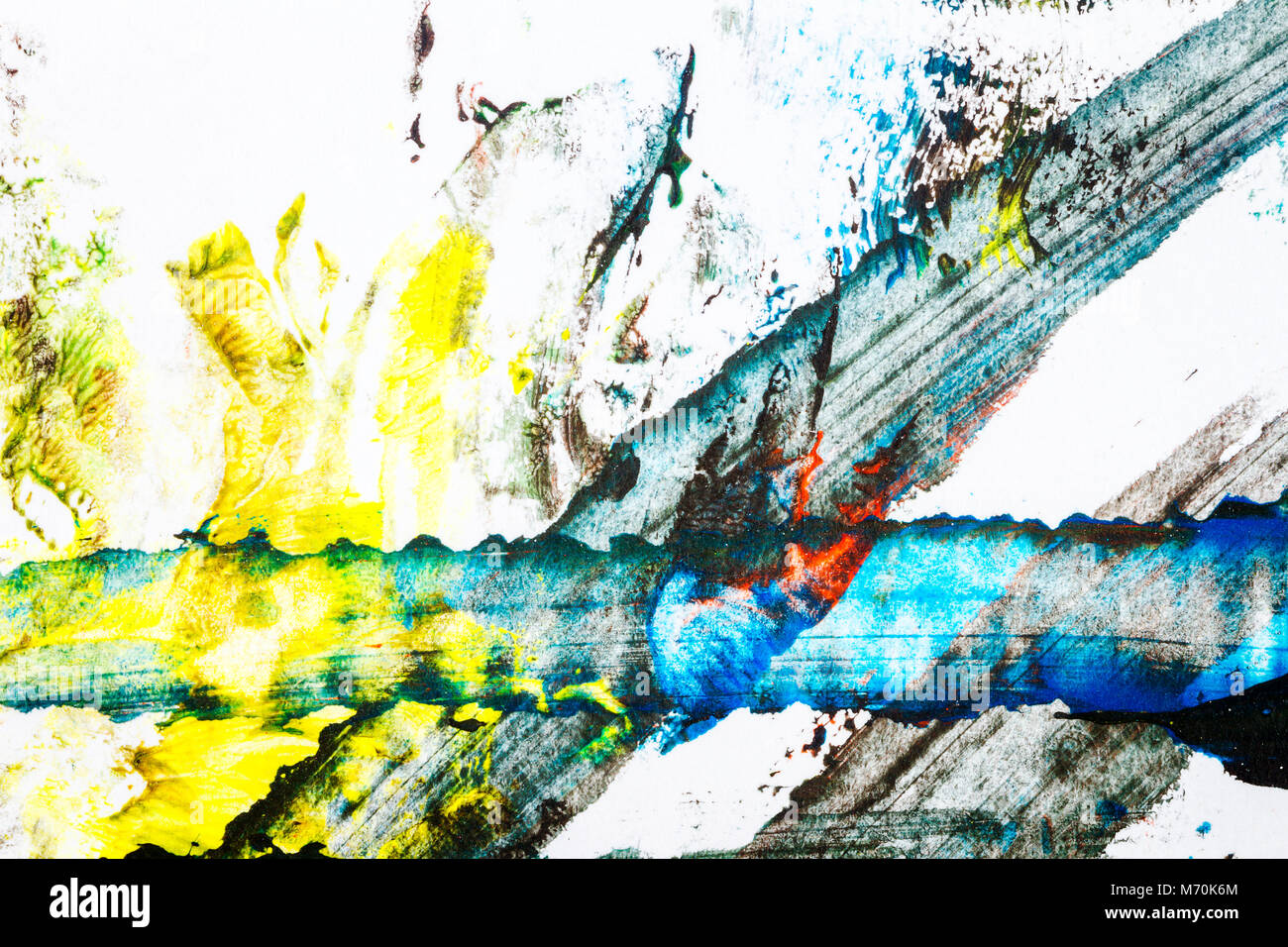 Abstract colorful hand painted acrylic background, creative abstract ...