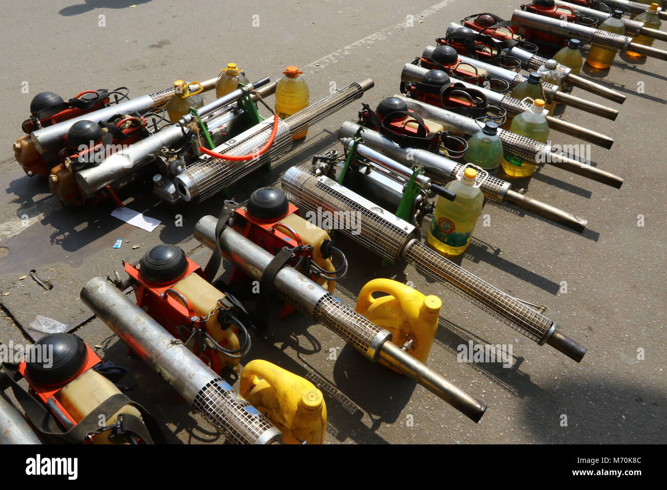 Fogging machines equipment preparing and serviced to use for kills ...