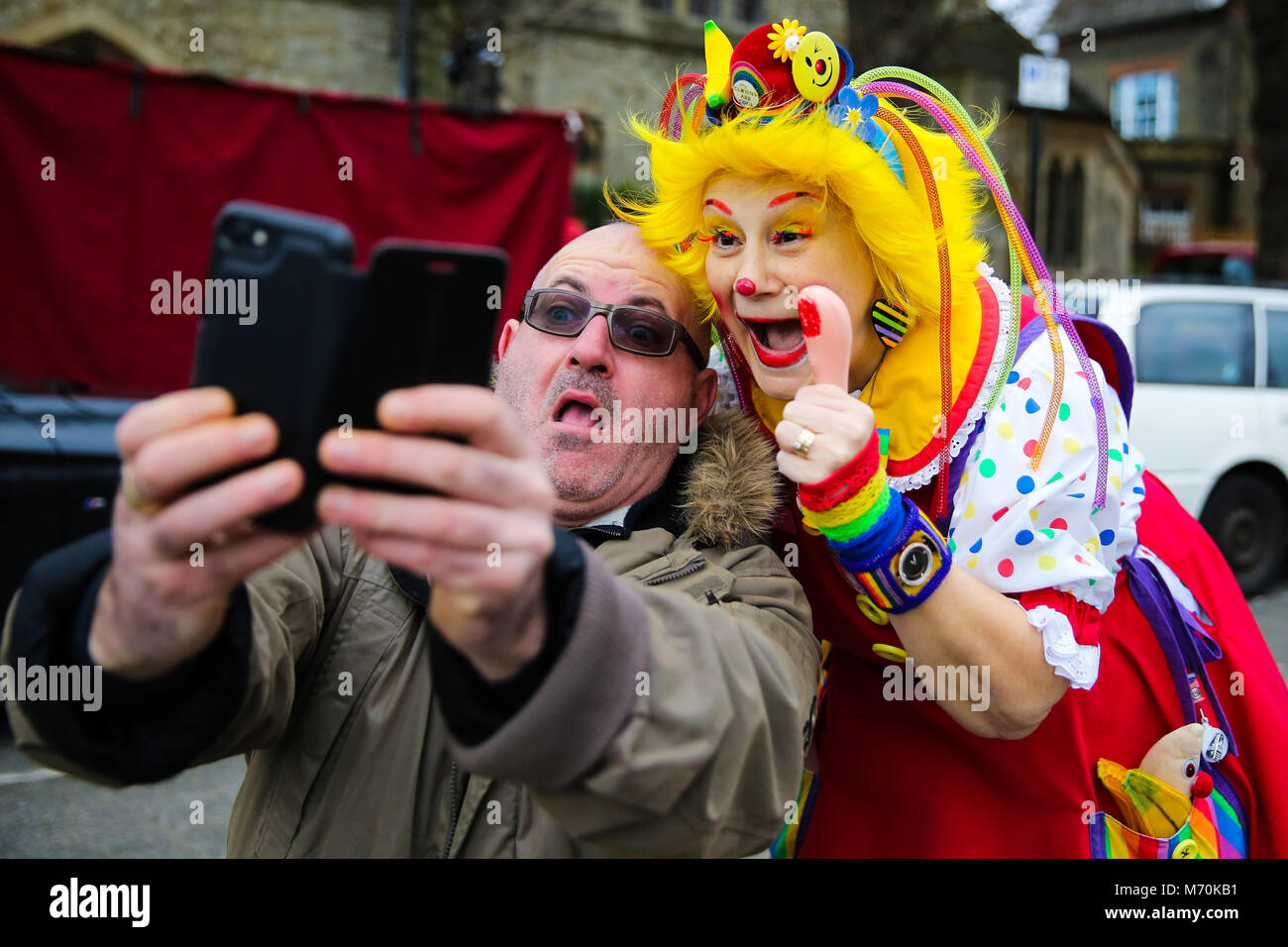 People dressed as clowns attends the 72nd annual memorial service at ...