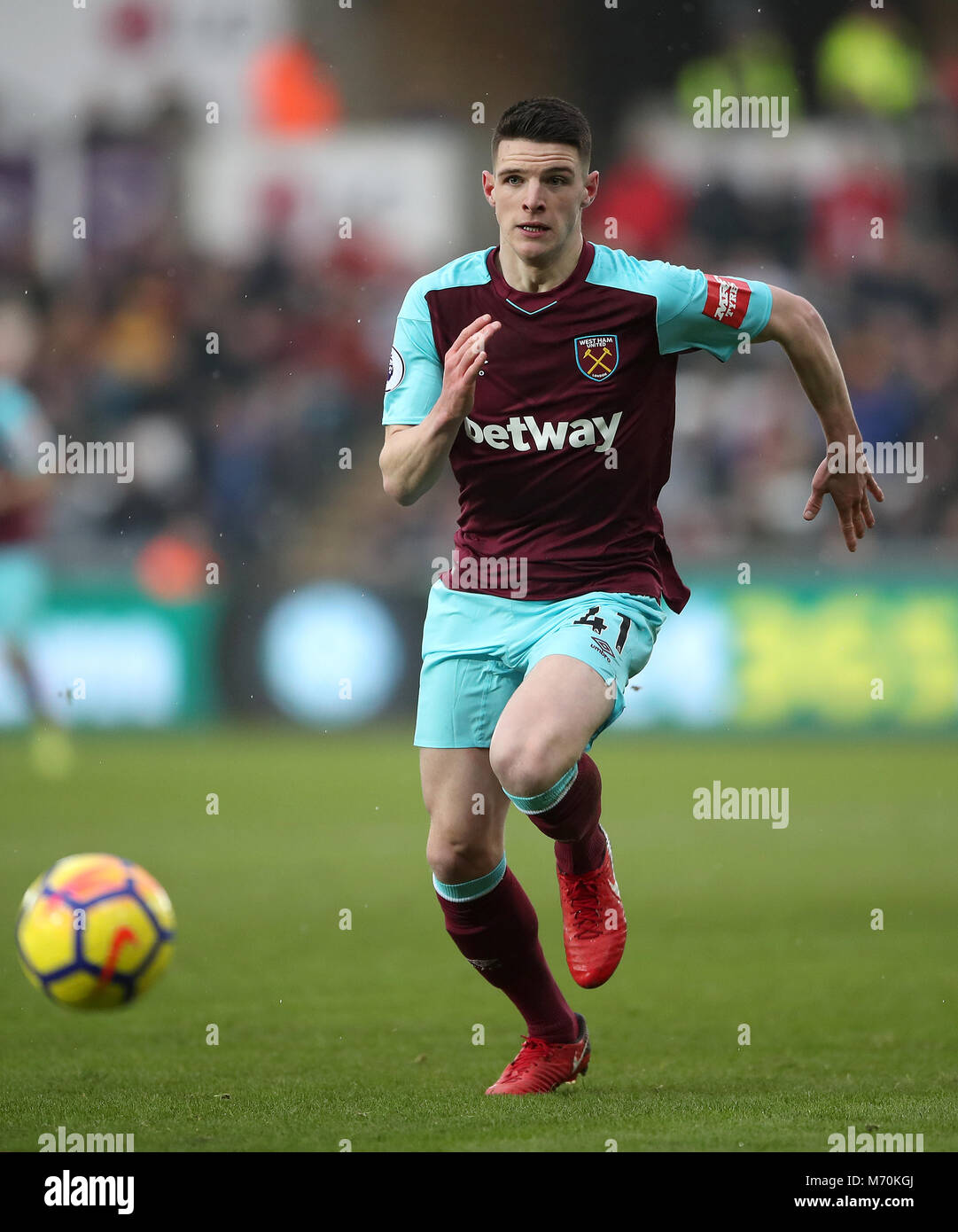 West Ham United's Declan Rice Stock Photo - Alamy