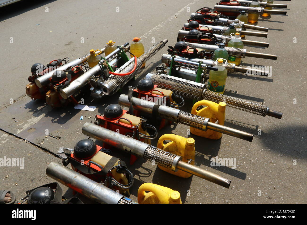 Fogging machines equipment preparing and serviced to use for kills ...