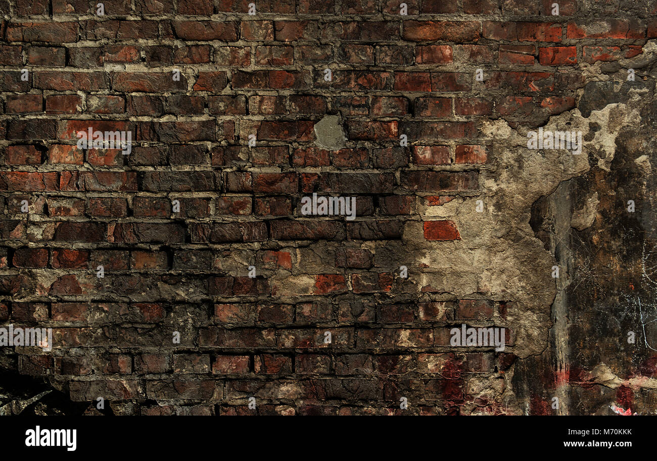 Brickwork. Grunge brick wall. Rough brick wall. Grunge brick background ...