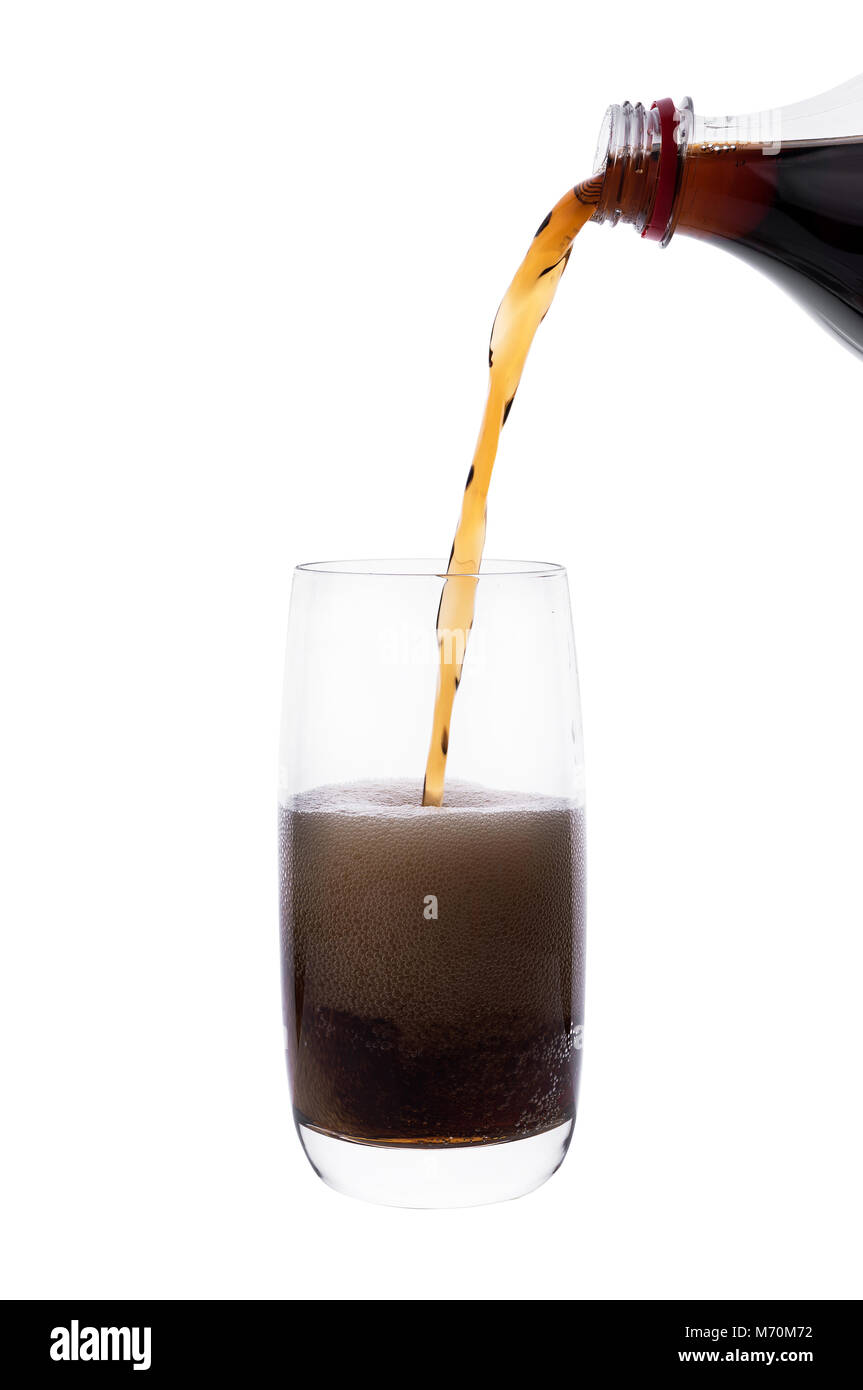 Pouring coke in glass with ice hi-res stock photography and images - Alamy