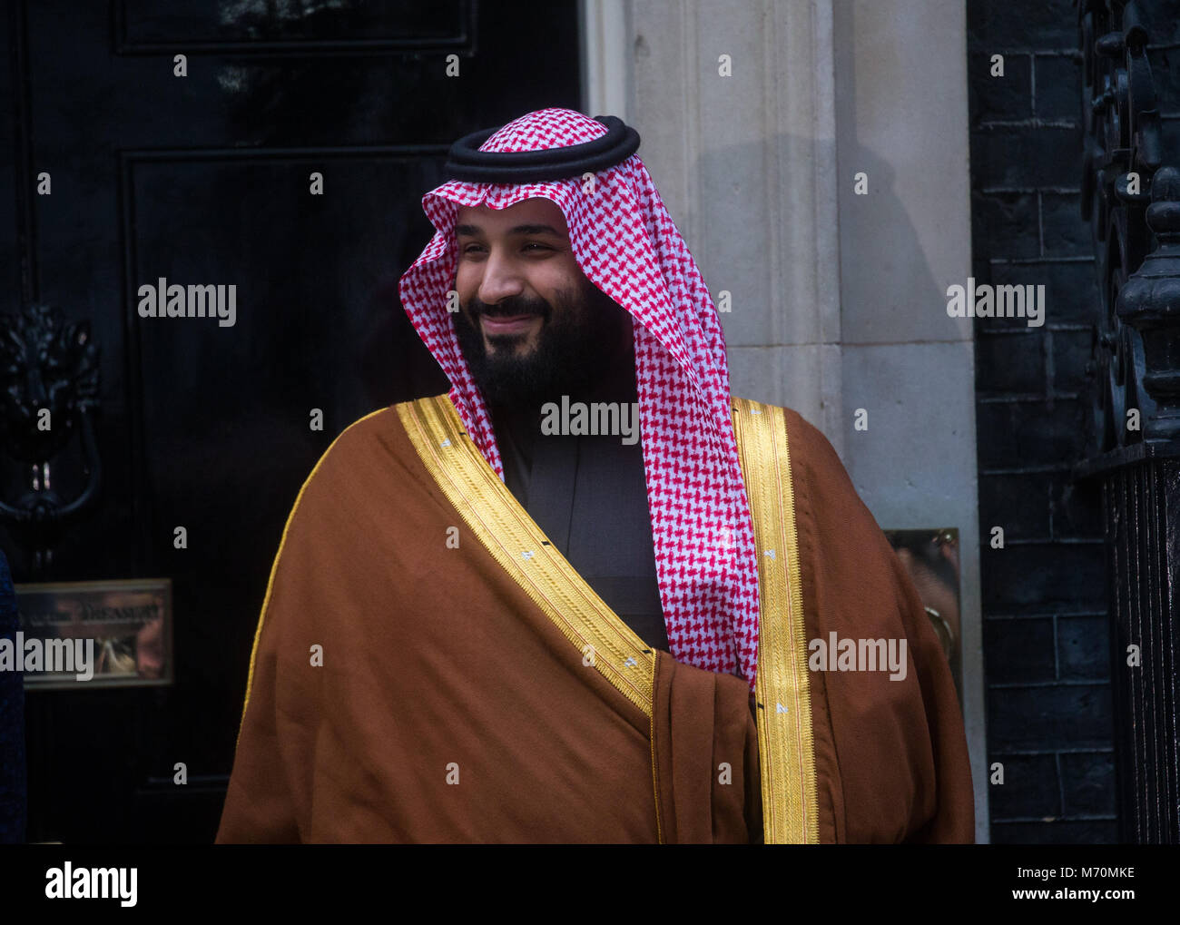Crown Prince Mohammed Bin Salman at 10 Downing Street for a meeting ...