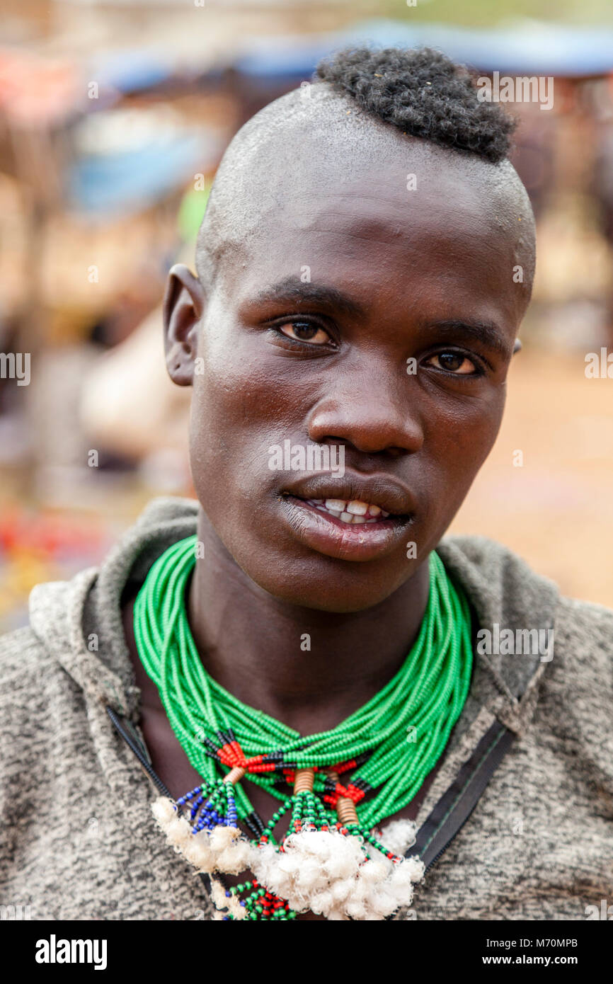 Portrait african tribesman hi-res stock photography and images - Alamy