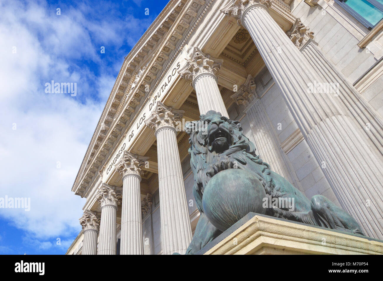 Madrid government palace facade hi-res stock photography and images - Alamy