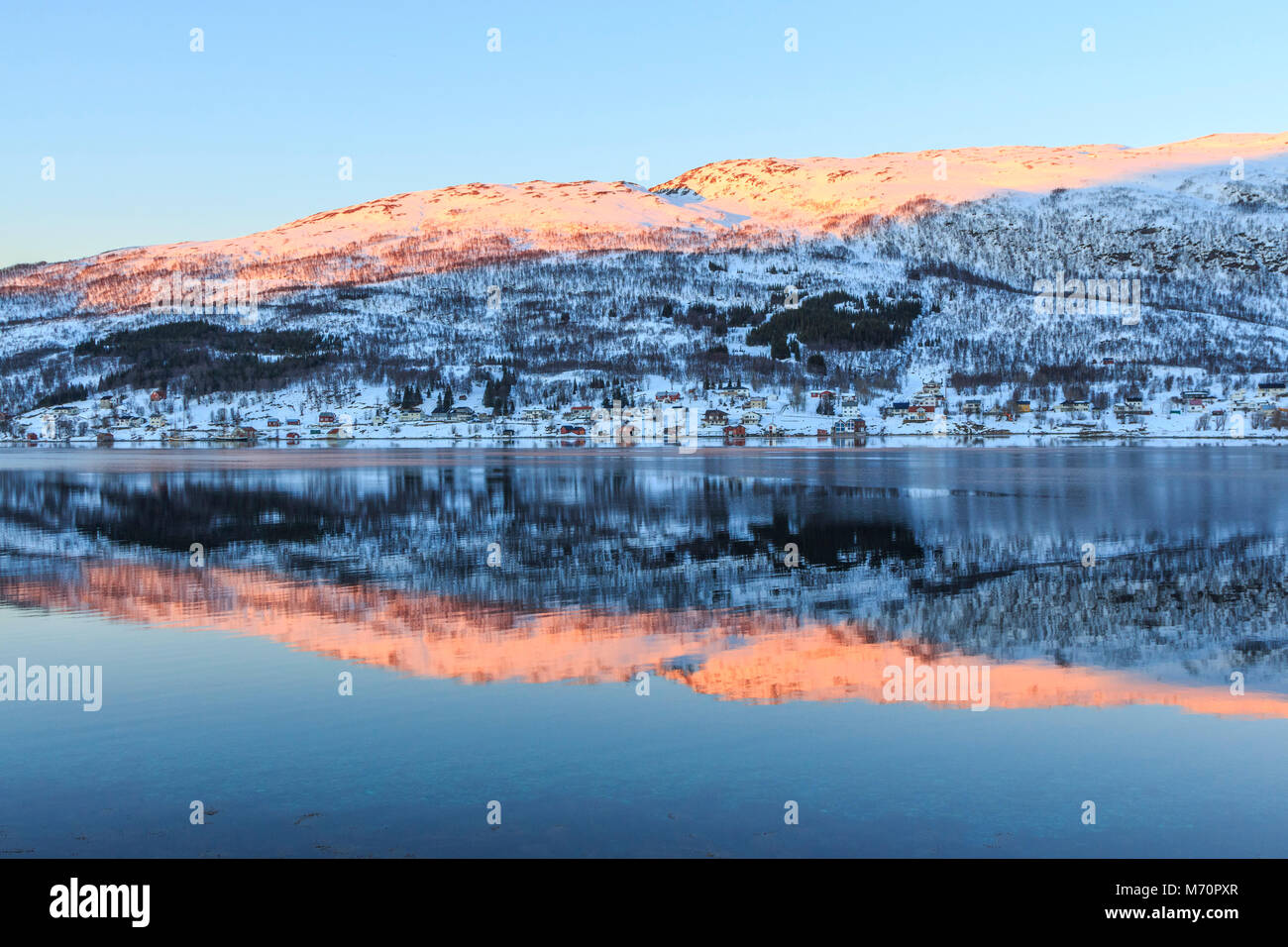 Landscape images ,Arctic Circle Kvaloya island Troms Tromso norway 2018 ...