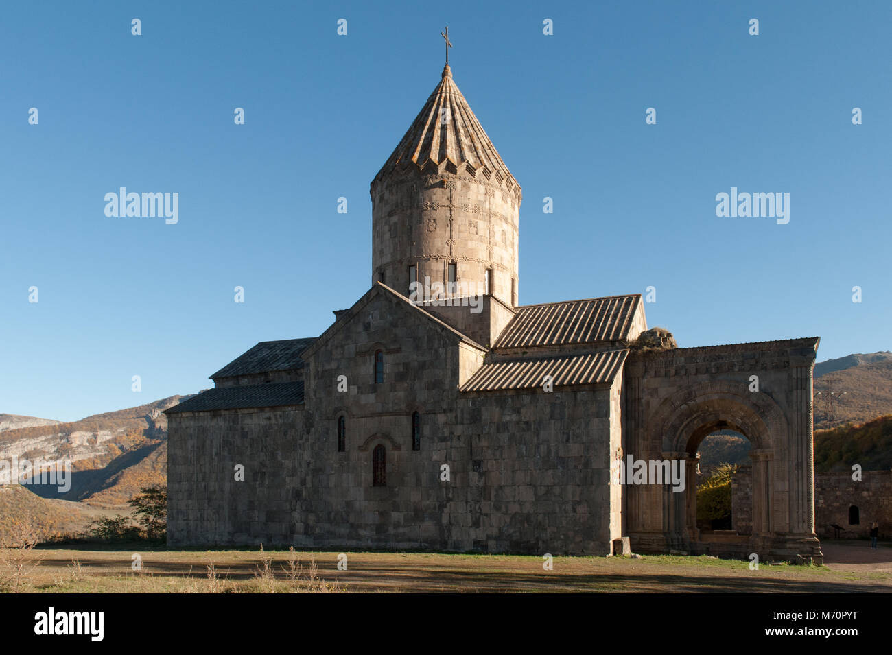 The Tatev Monastery is a 9th-century monastery located on a large ...