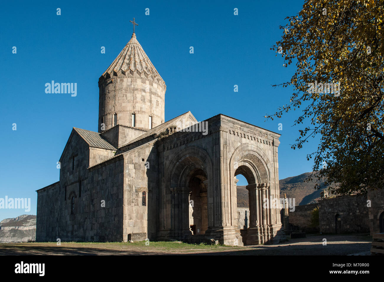 The Tatev Monastery is a 9th-century monastery located on a large ...