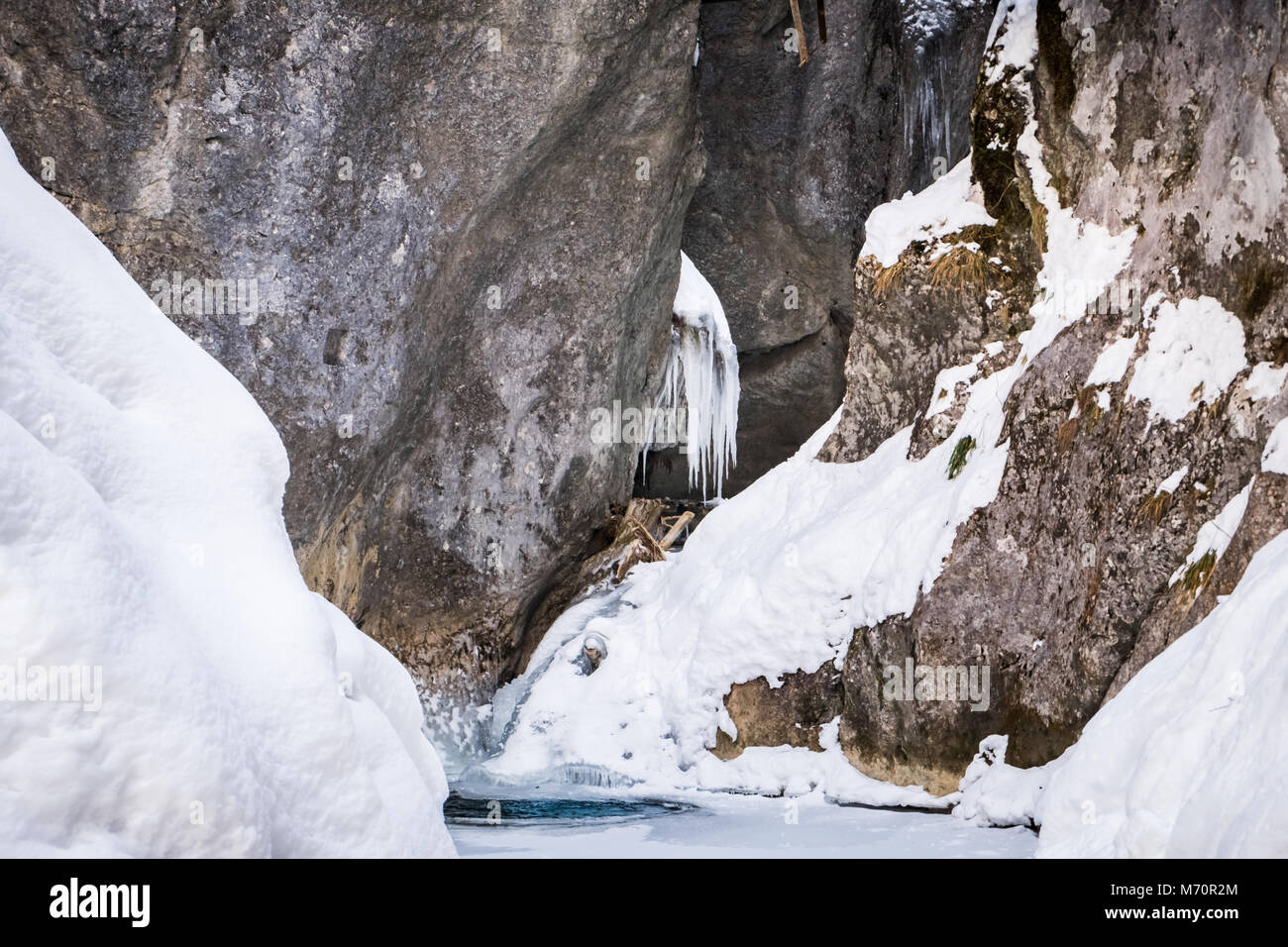 Gorge And River Rocks In Winter High Resolution Stock Photography and ...