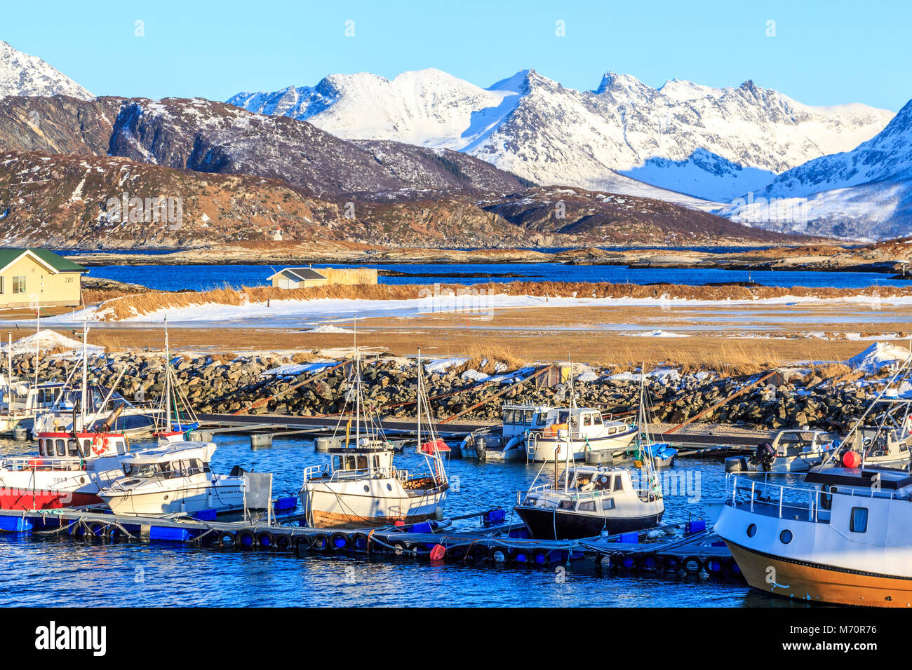 Landscape images ,Arctic Circle Kvaloya island Troms Tromso norway 2018 ...