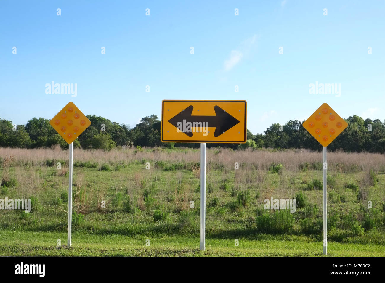 Direction road signs arrows on hi-res stock photography and images - Alamy