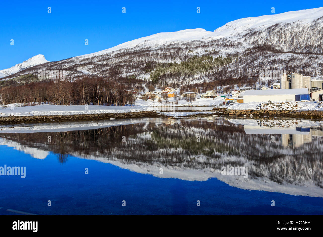 Landscape images ,Arctic Circle Kvaloya island Troms Tromso norway 2018 ...