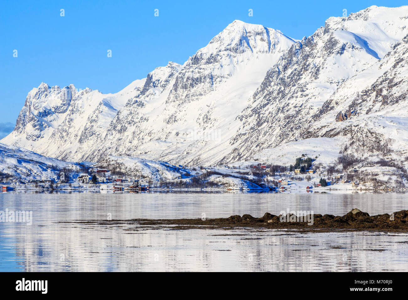 Landscape images ,Arctic Circle Kvaloya island Troms Tromso norway 2018 ...