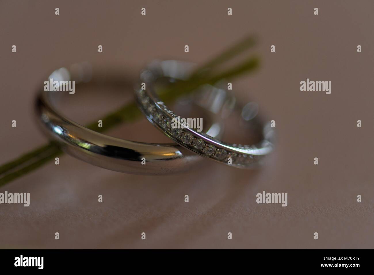 Close up, Wedding Band, Wedding ring Stock Photo - Alamy