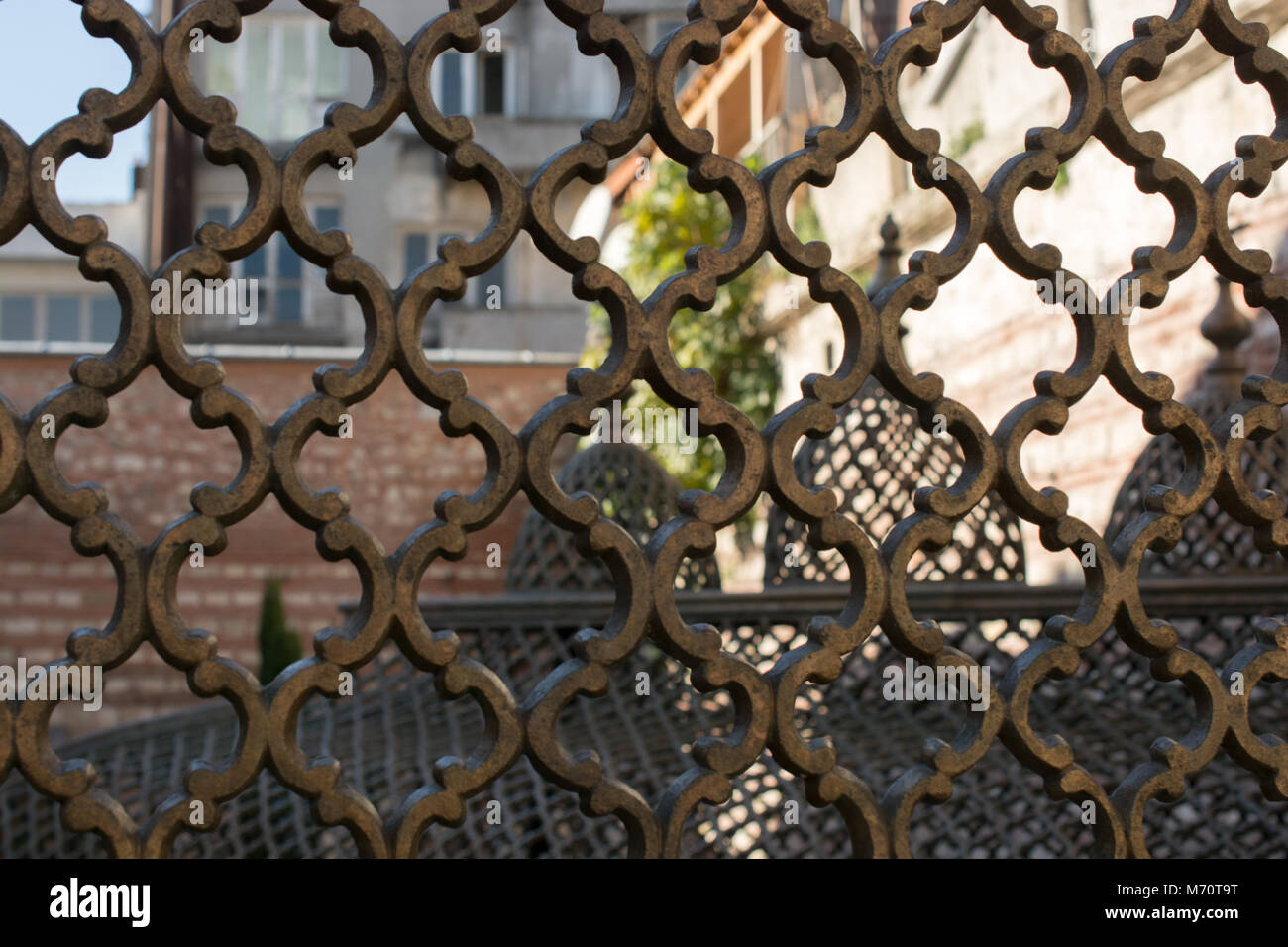 Example of Ottoman art patterns applied on metals Stock Photo - Alamy