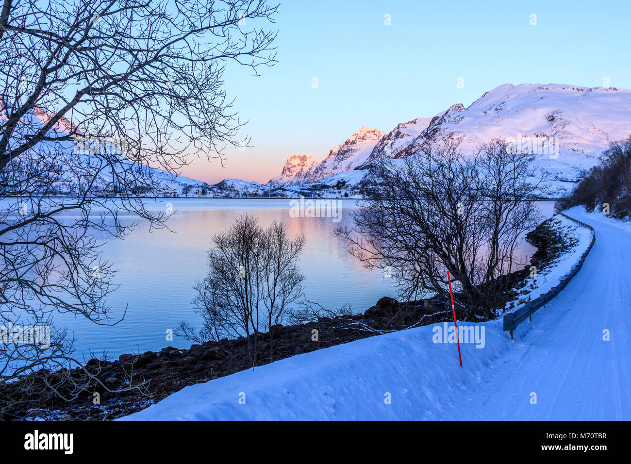 Landscape images ,Arctic Circle Kvaloya island Troms Tromso norway 2018 ...