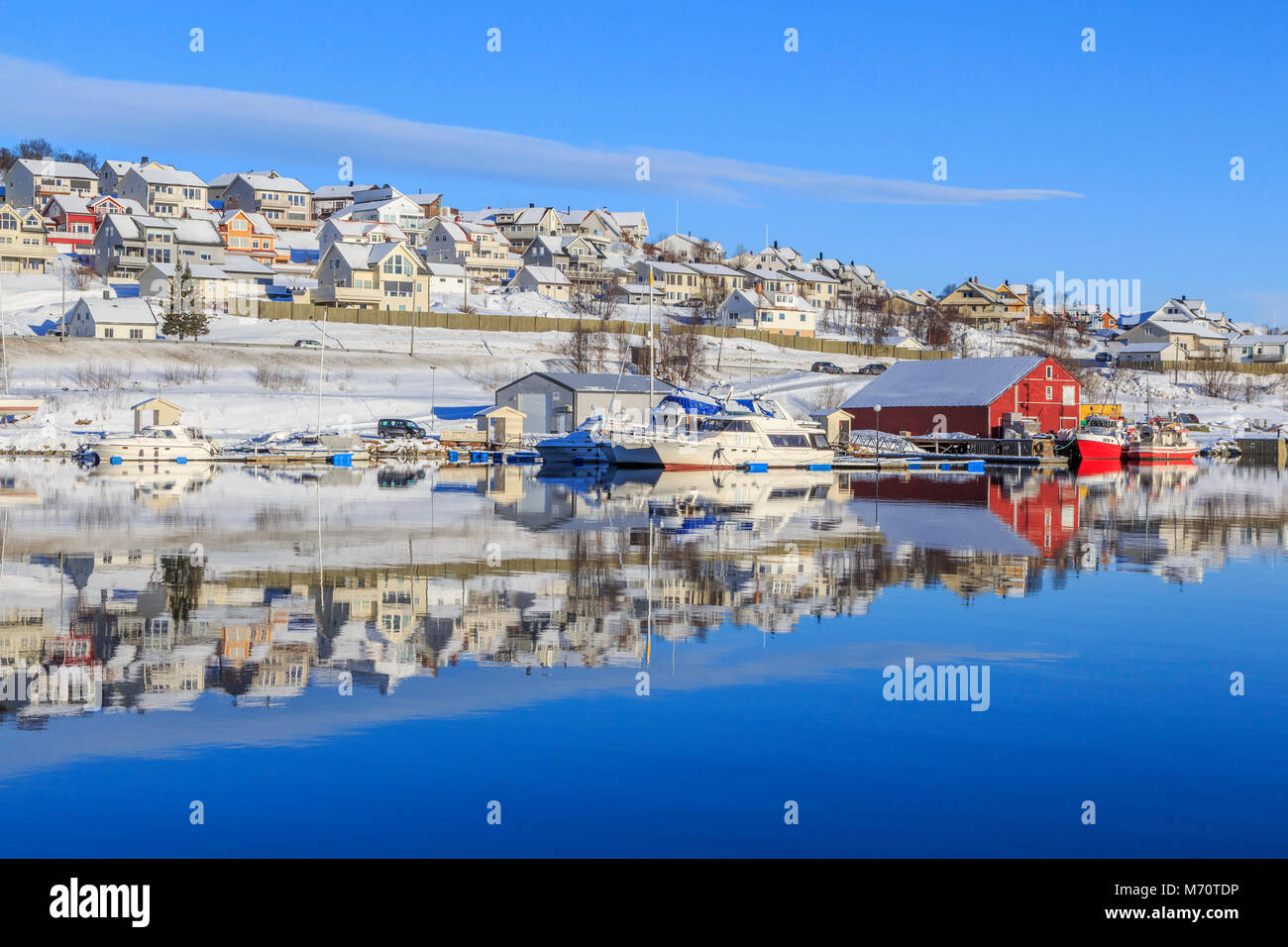 Landscape images ,Arctic Circle Kvaloya island Troms Tromso norway 2018 ...