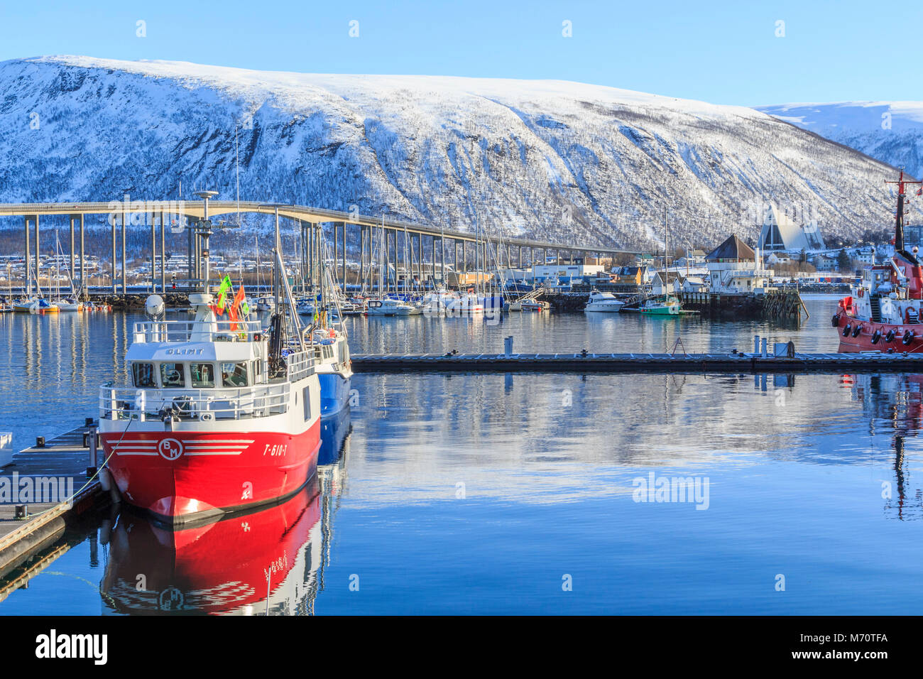 Landscape images ,Arctic Circle Troms Tromso city centre norway 2018 ...