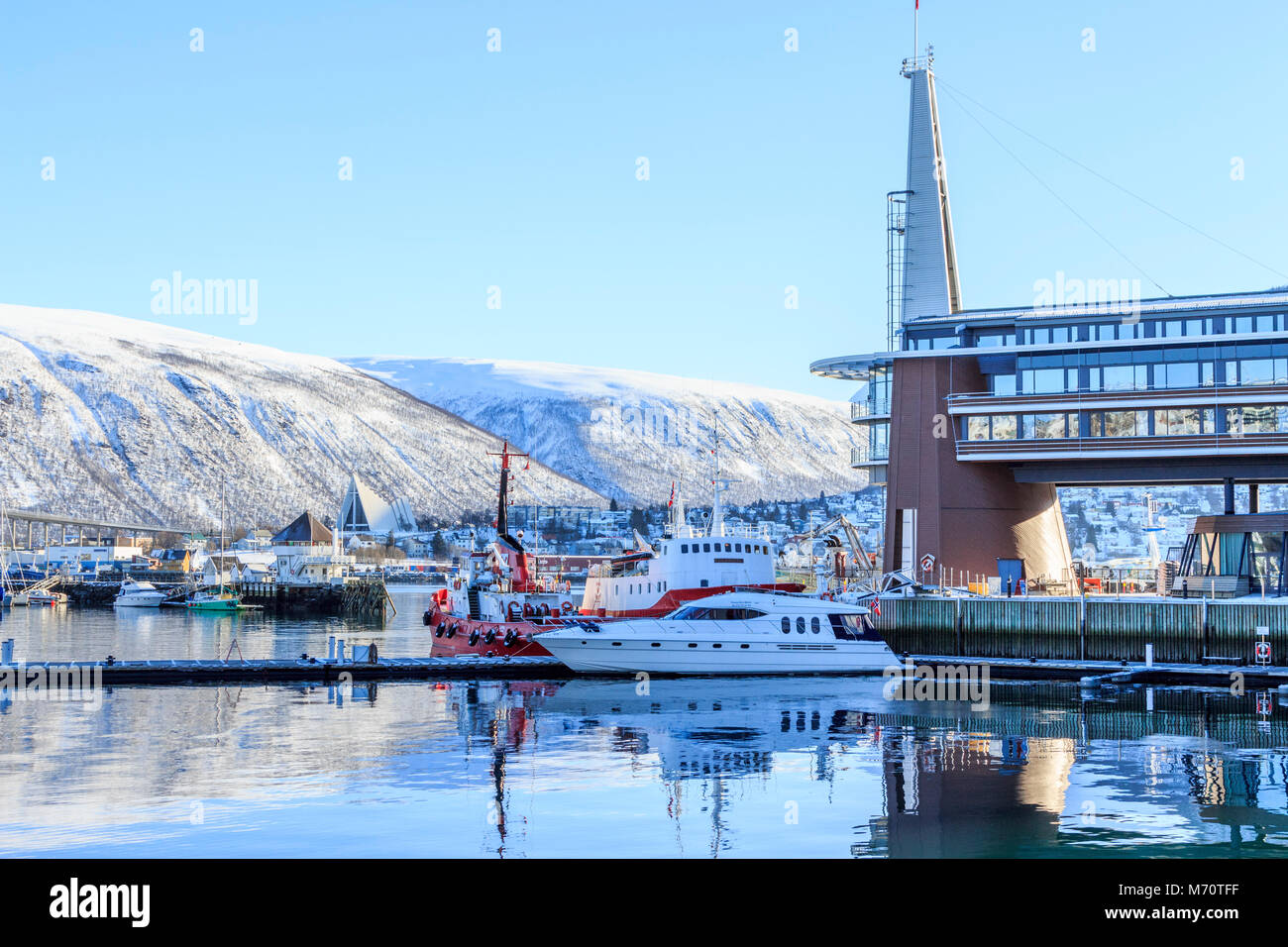 Landscape images ,Arctic Circle Troms Tromso city centre norway 2018 ...