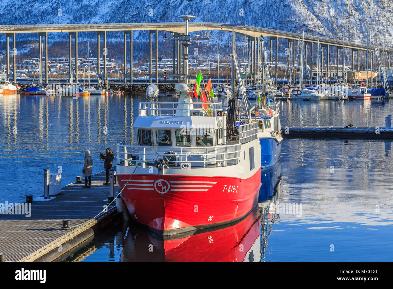 Landscape images ,Arctic Circle Troms Tromso city centre norway 2018 ...
