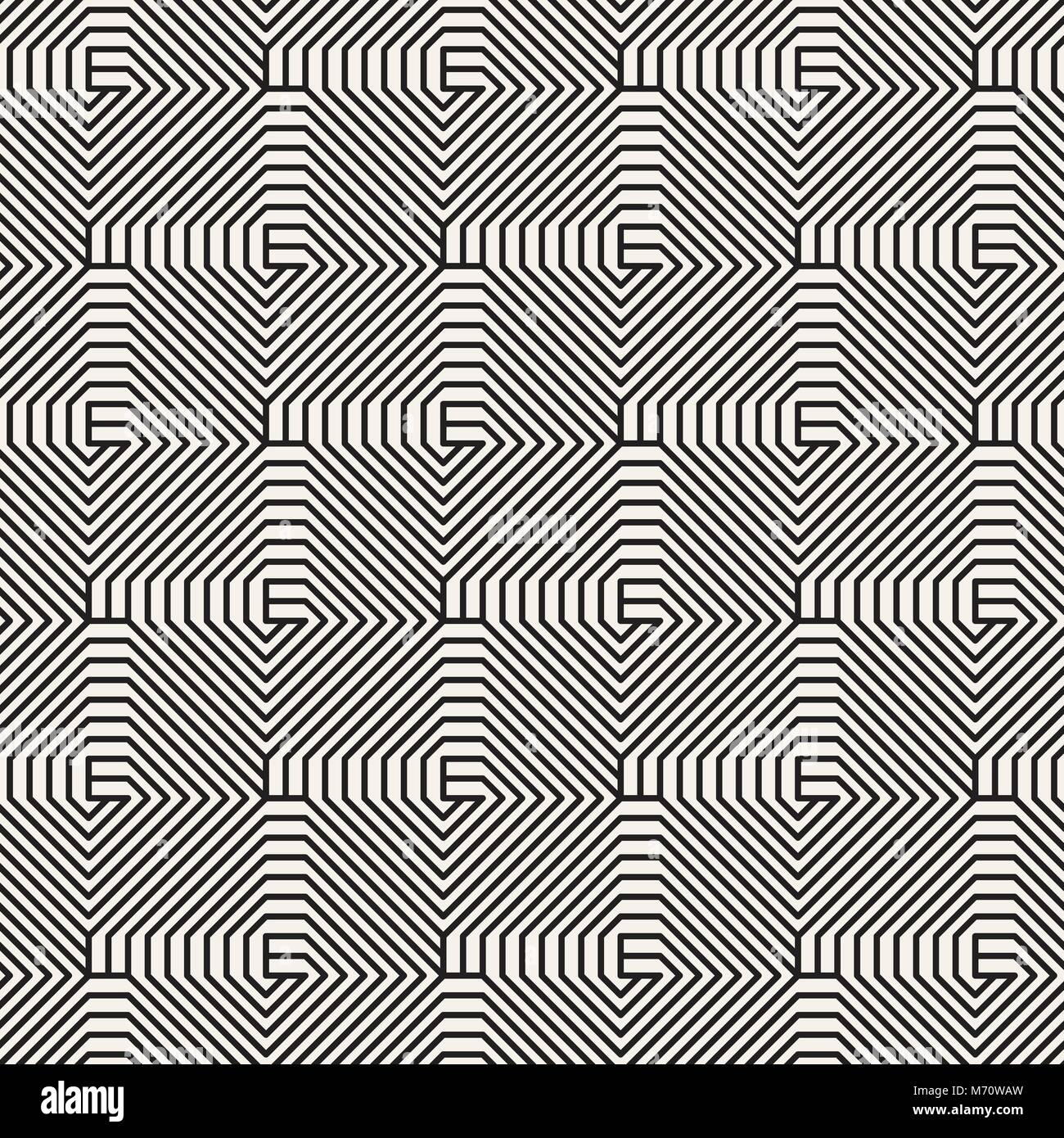 Vector seamless lattice pattern. Modern stylish texture with monochrome trellis. Repeating ...