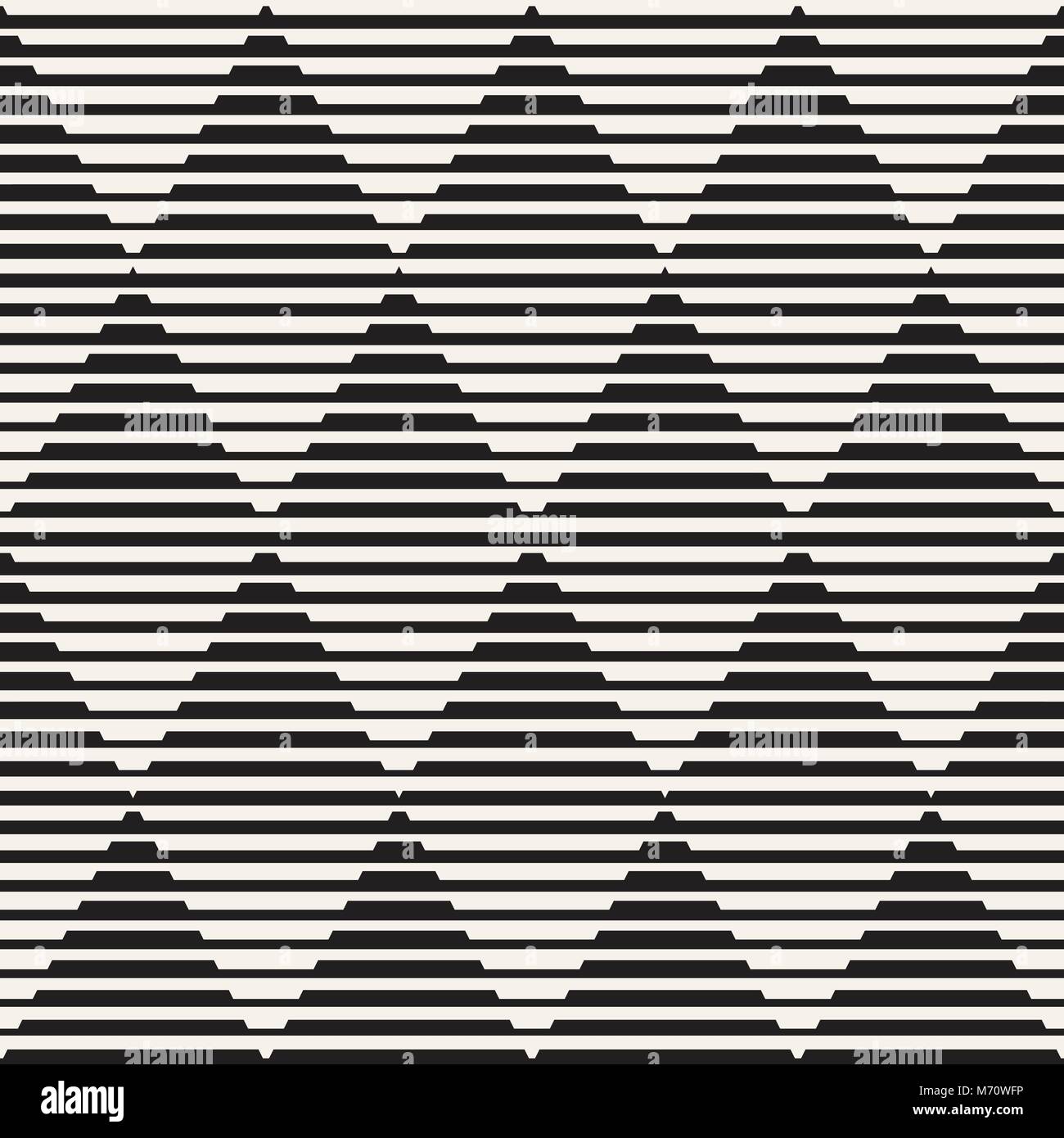Vector seamless black and white halftone lines pattern. Abstract ...
