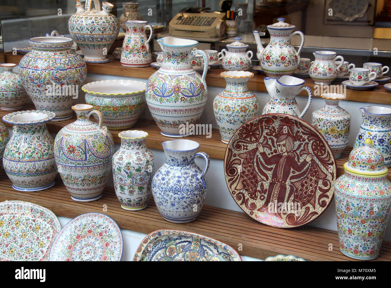 Pottery shop in Seville Stock Photo - Alamy