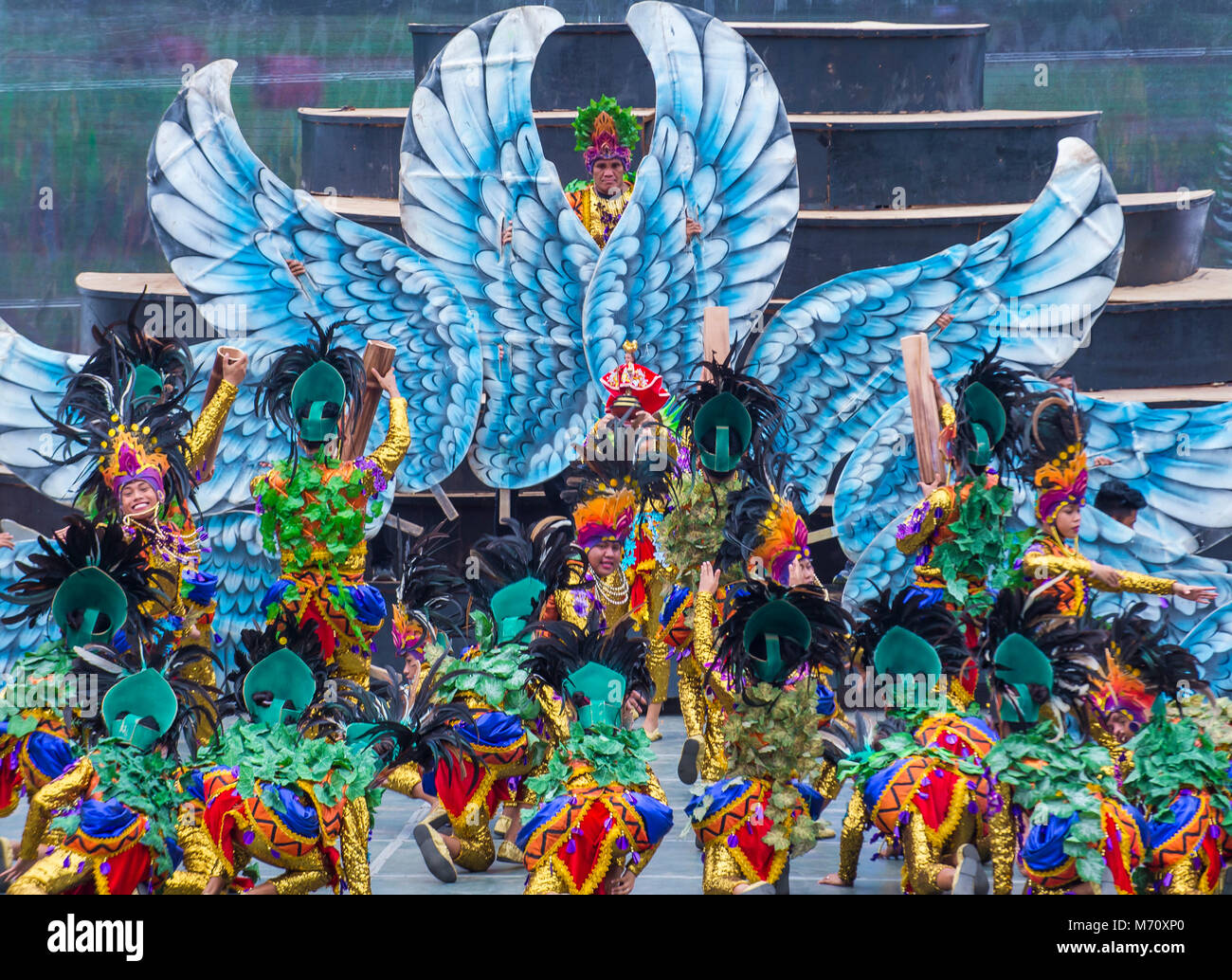 Participants in the Sinulog festival in Cebu city Philippines Stock ...