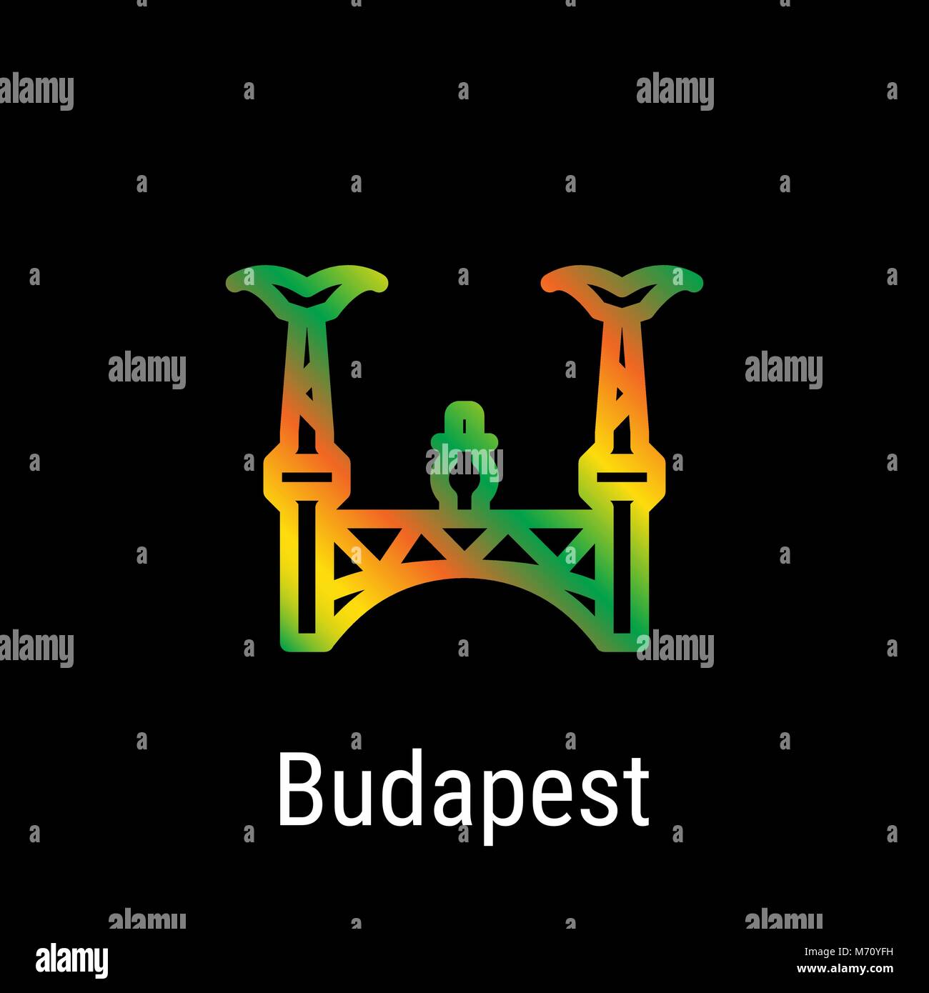 Big budapest sign hi-res stock photography and images - Alamy