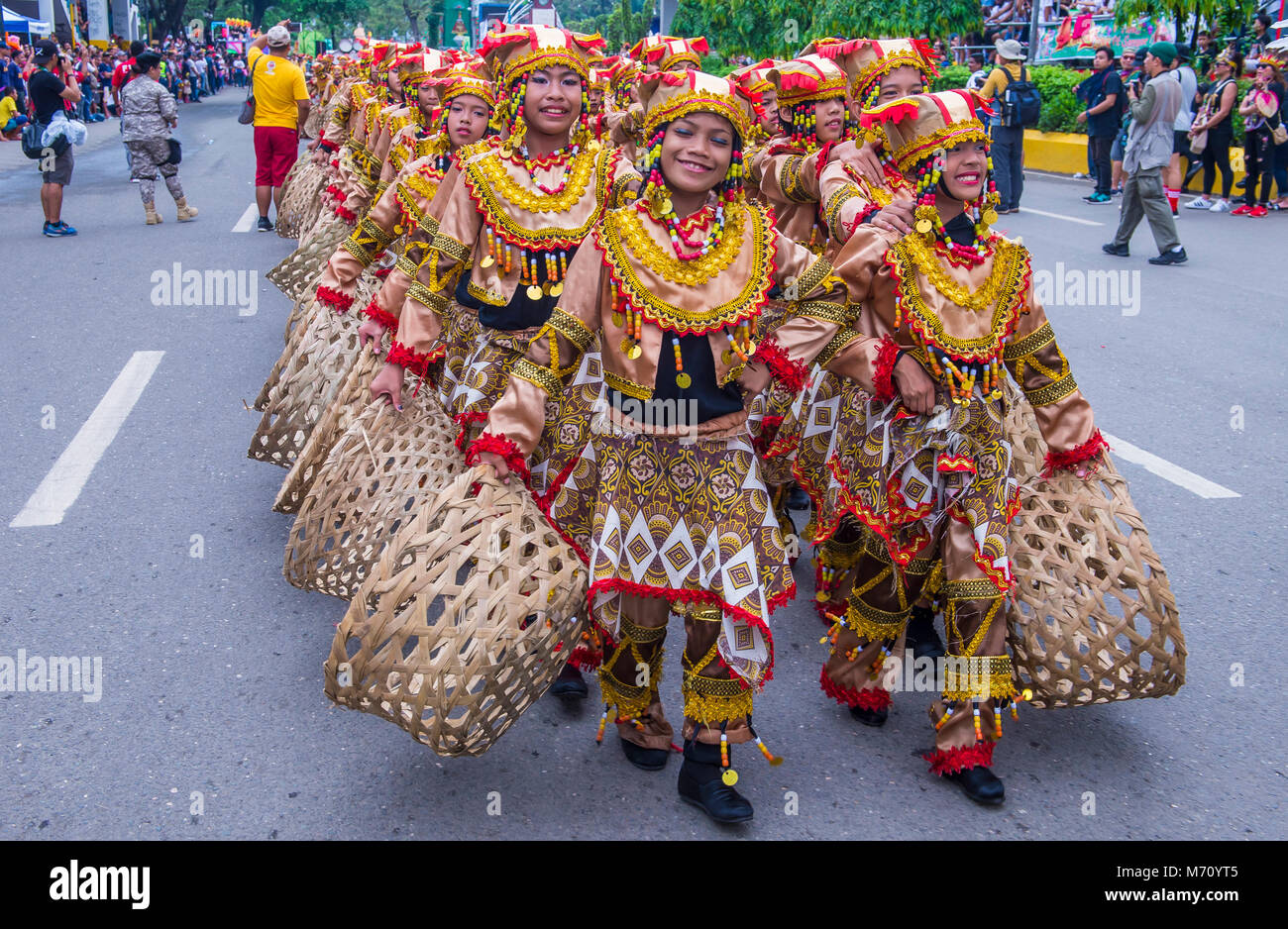 Participants in the Sinulog festival in Cebu city Philippines Stock ...