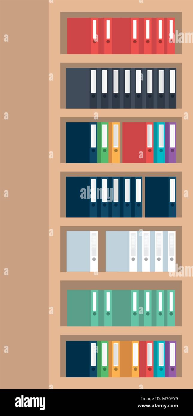 wooden library with books vector illustration design Stock Vector Image ...