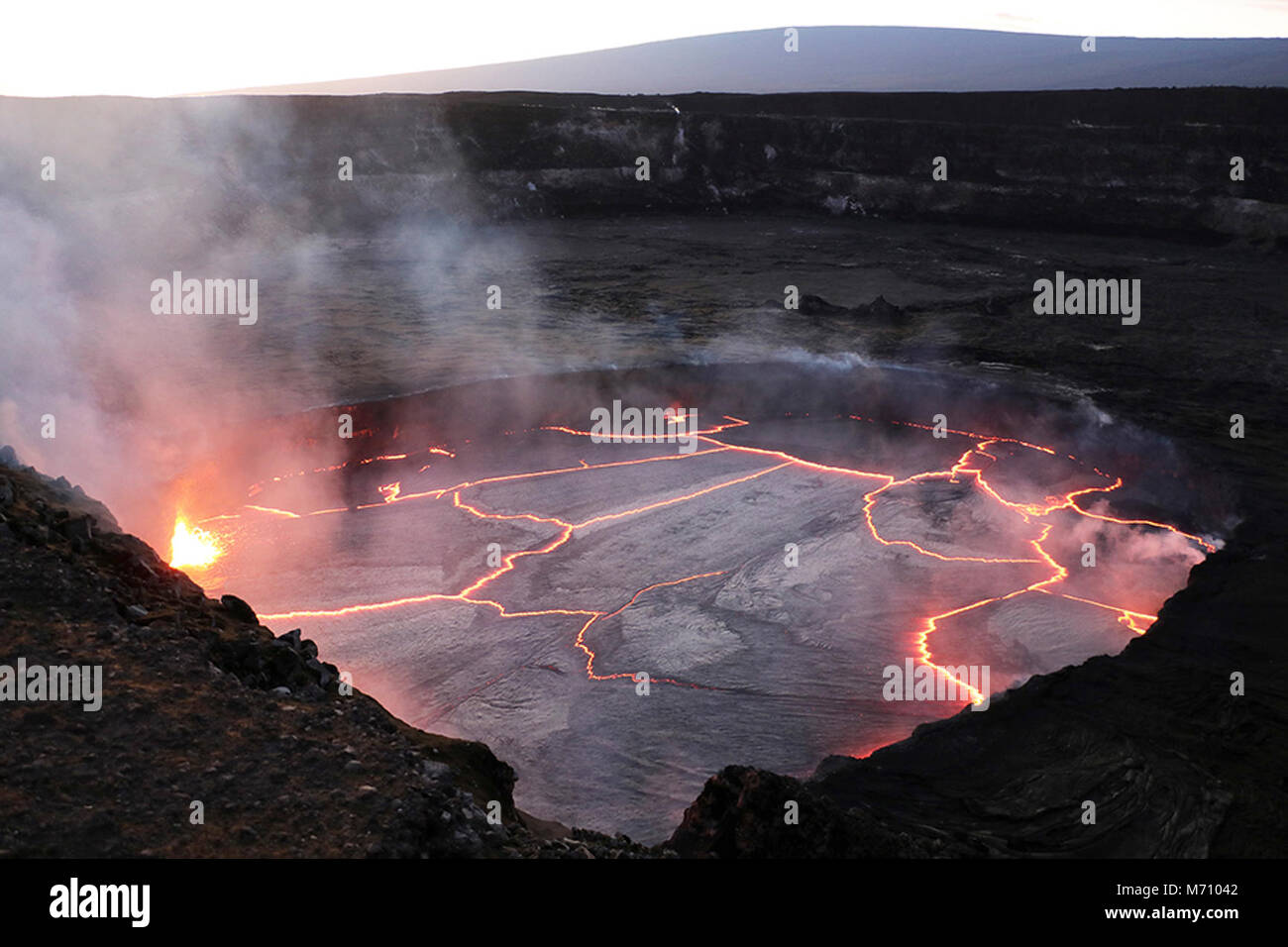 Volcano Lava From Center