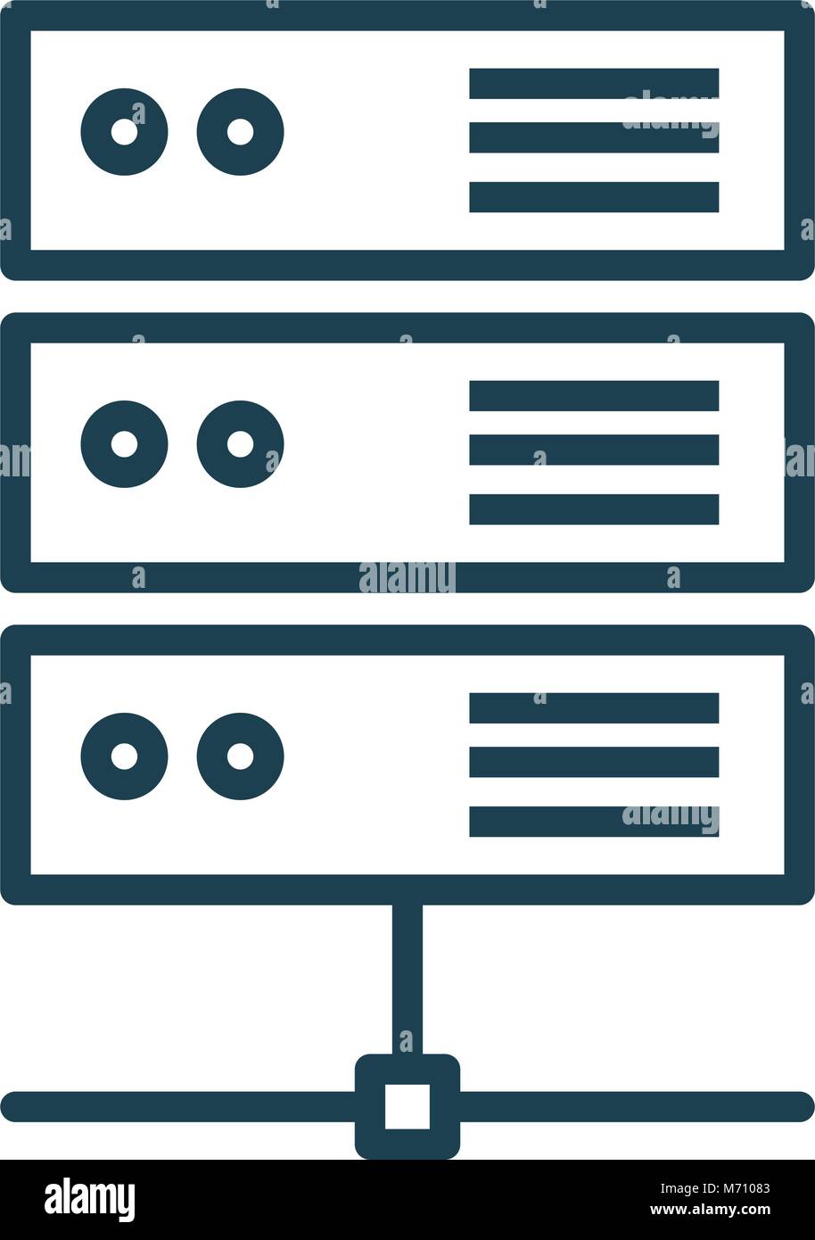 data center server icon vector illustration design Stock Vector Image ...