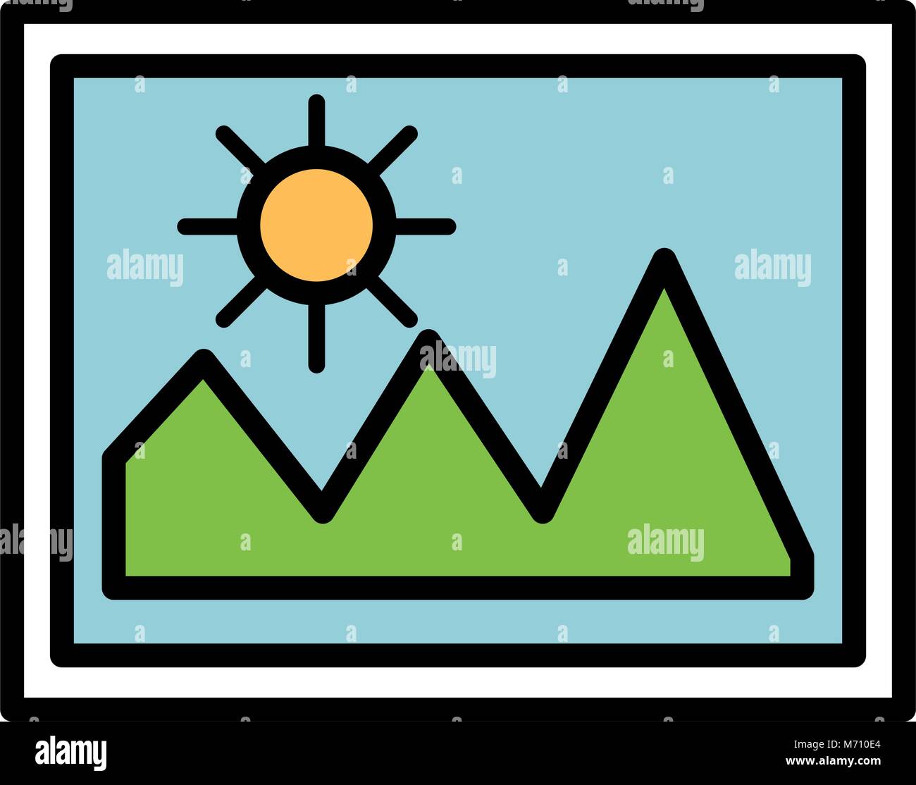 picture file isolated icon vector illustration design Stock Vector ...